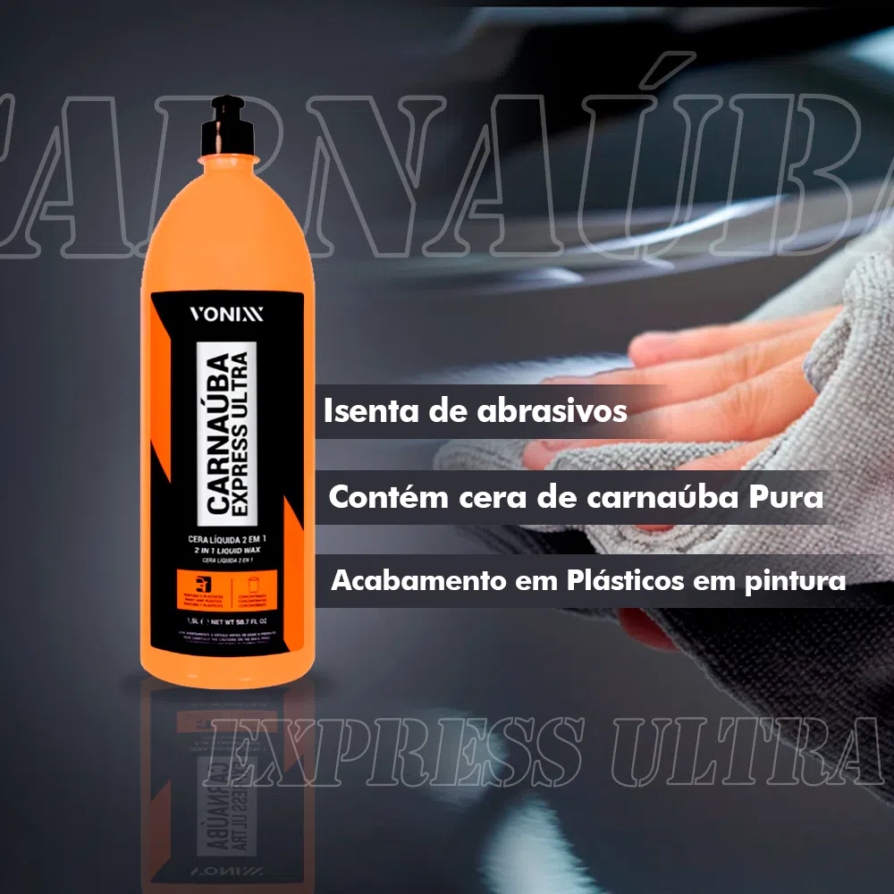 Carnauba Express Ultra Cera Liquida 1,5L - Vonixx - UP CARSHOP