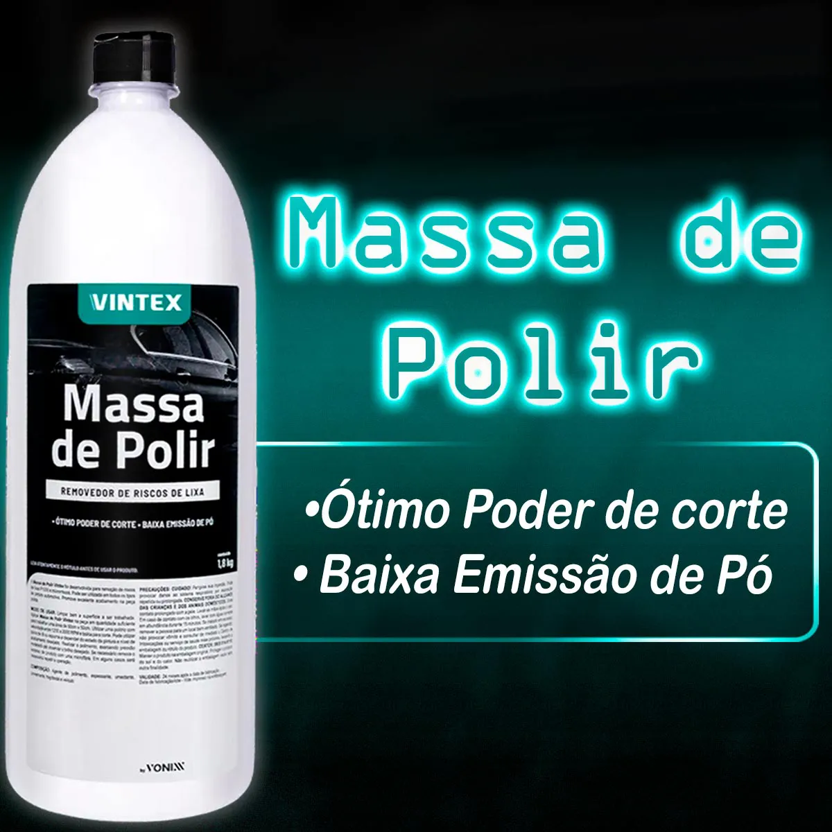 Massa de Polir Removedor de Riscos 1,8KG - Vintex - UP CARSHOP