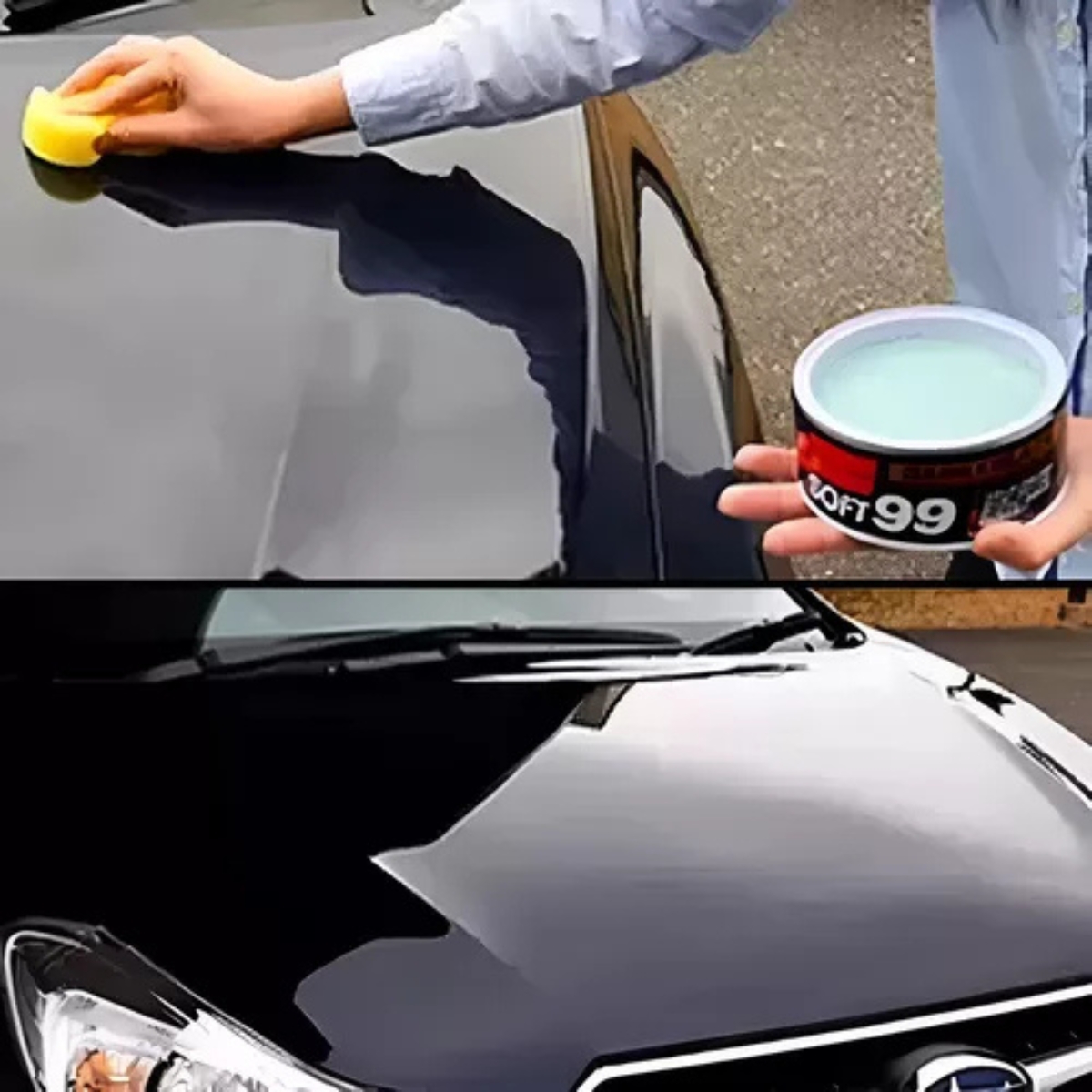 Cera de Carnaúba Soft99 Dark & Black + Aplicador de Espuma - UP CARSHOP