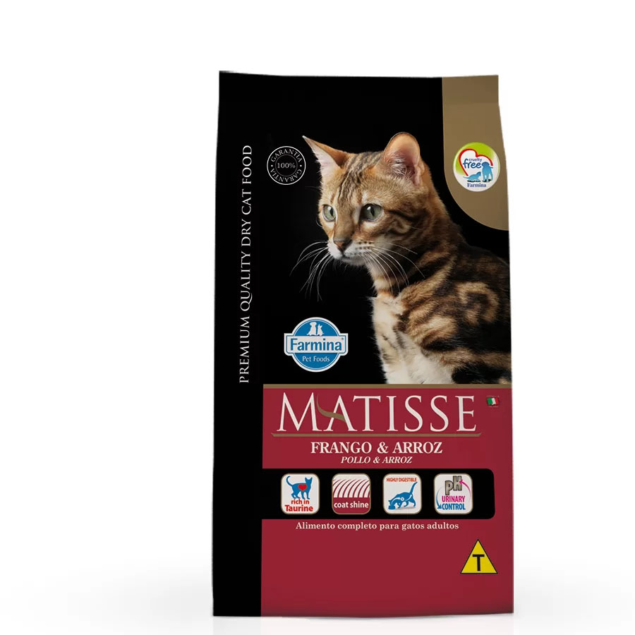Ração Farmina Matisse Gatos Adultos Frango e Arroz - Mais Ração ...