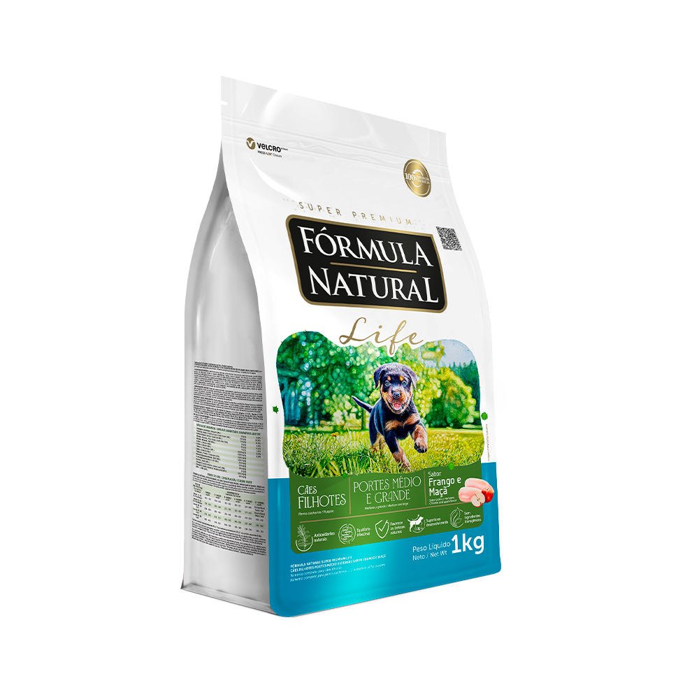 Ração Fórmula Natural para Cães Filhotes de Médio e Grande Porte - Mais ...