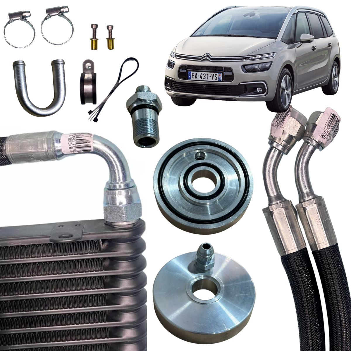 Kit Trocador De Calor Câmbio Al4 At8 Dp0 Dp2 - Master Ar Automotivo