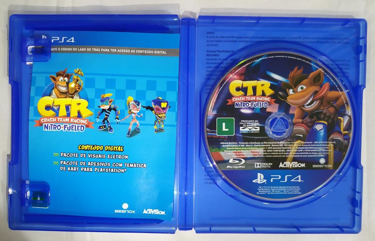 CTR Crash Team Racing Nitro Fueled Midia Fisica PS4 (USADO) - www ...