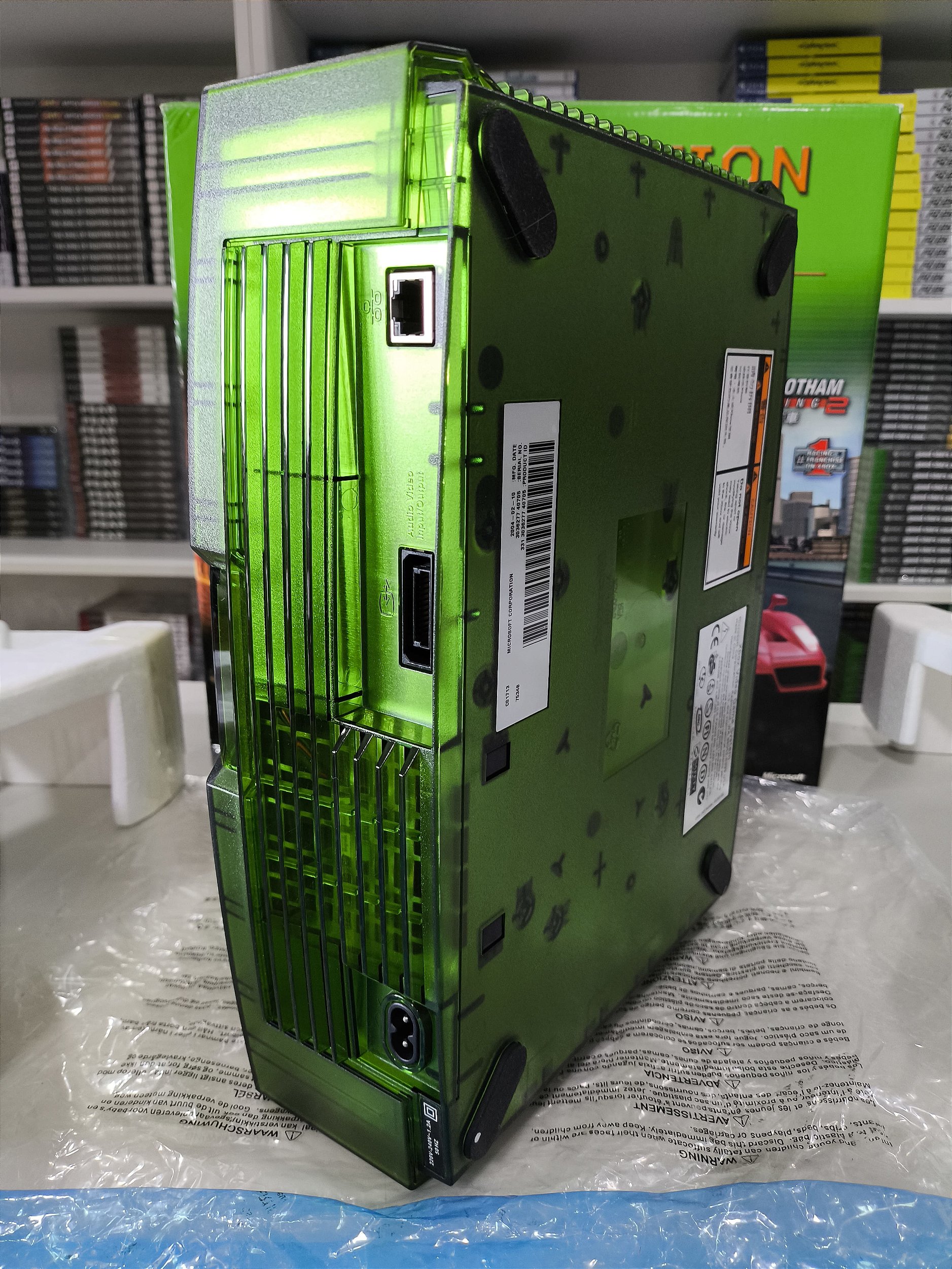 Console Microsoft Xbox Clássico Translucent Green Bundle Limited ...