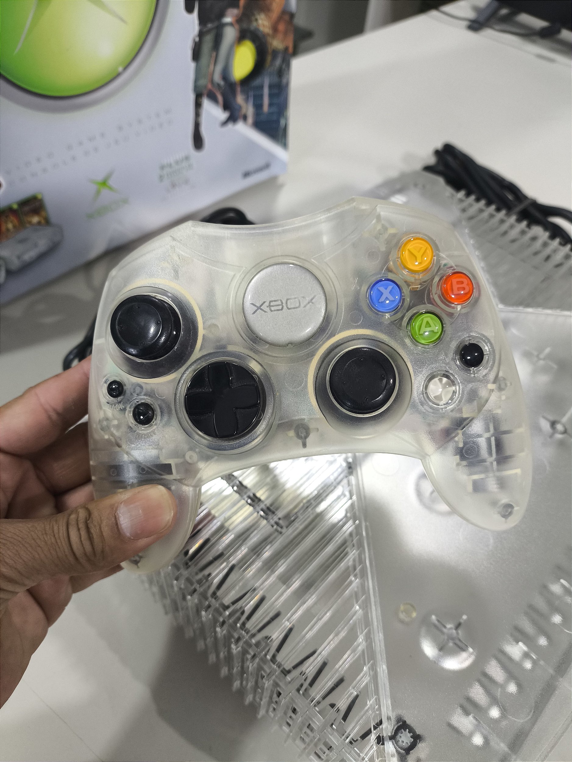 Console Microsoft Xbox Clássico Crystal Limited Edition - www ...
