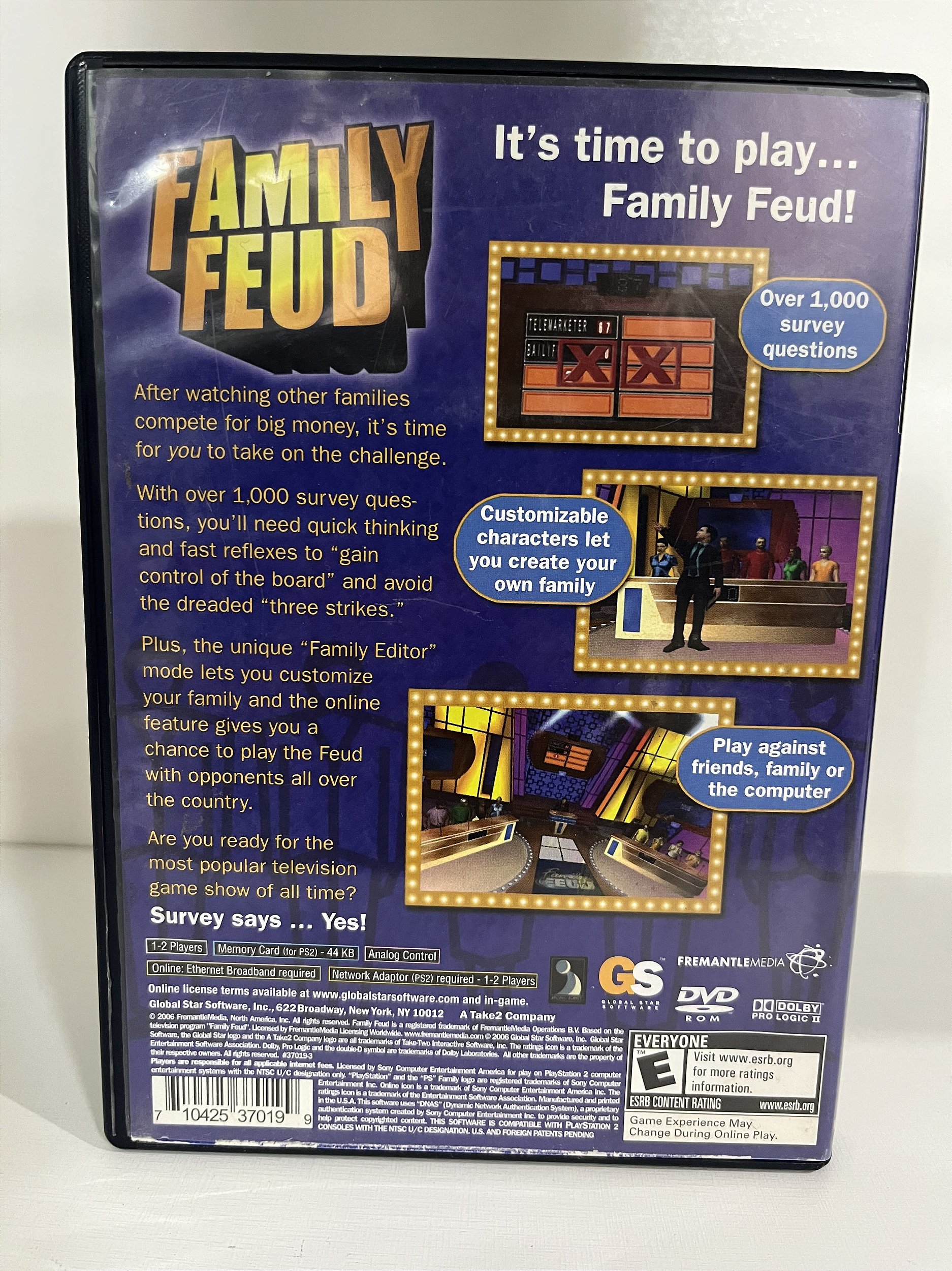 Family Feud PS2 Original Americano (Usado) - www.maicongames.com.br