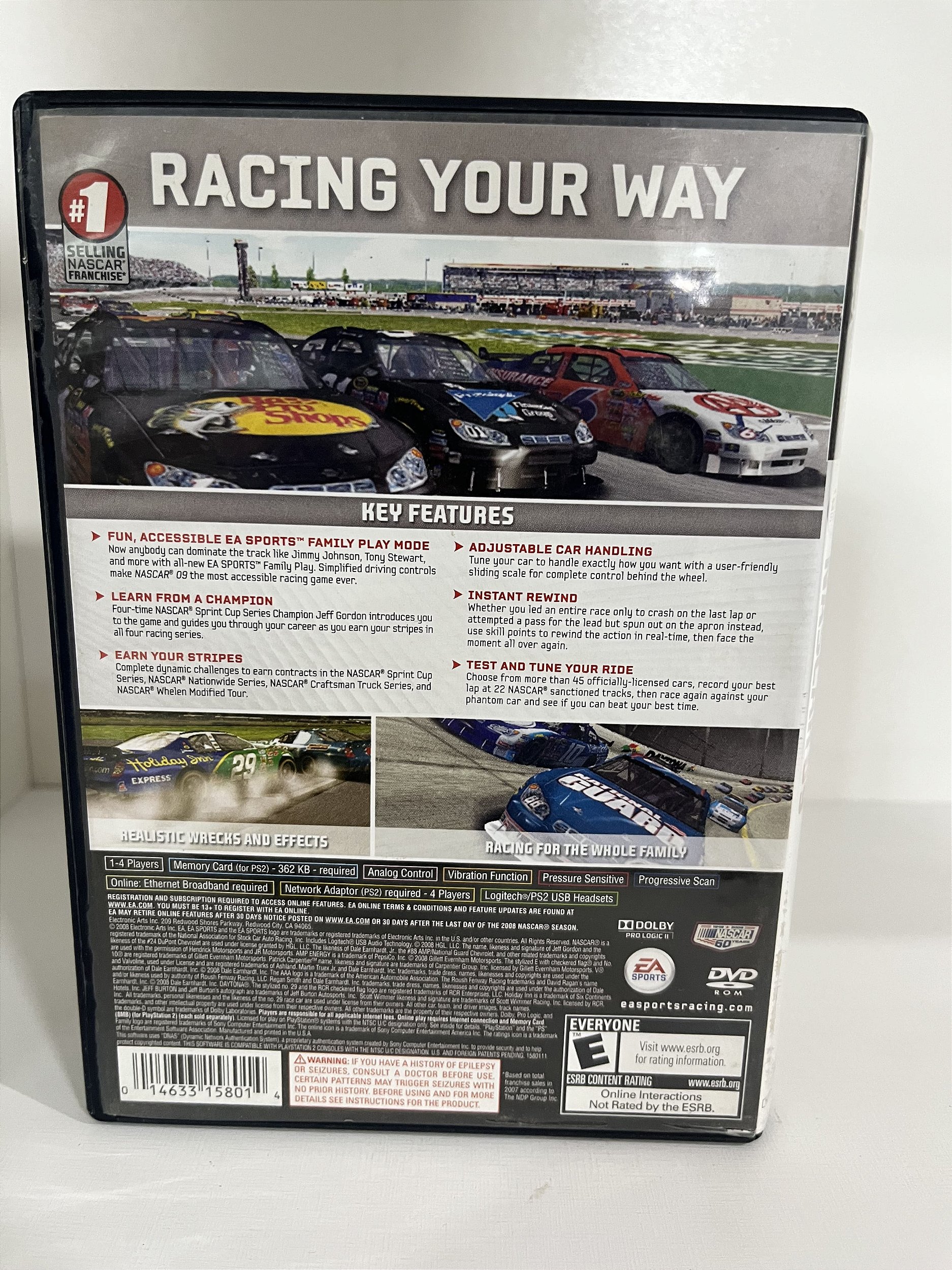 Nascar 09 PS2 Original Americano (Usado) - www.maicongames.com.br