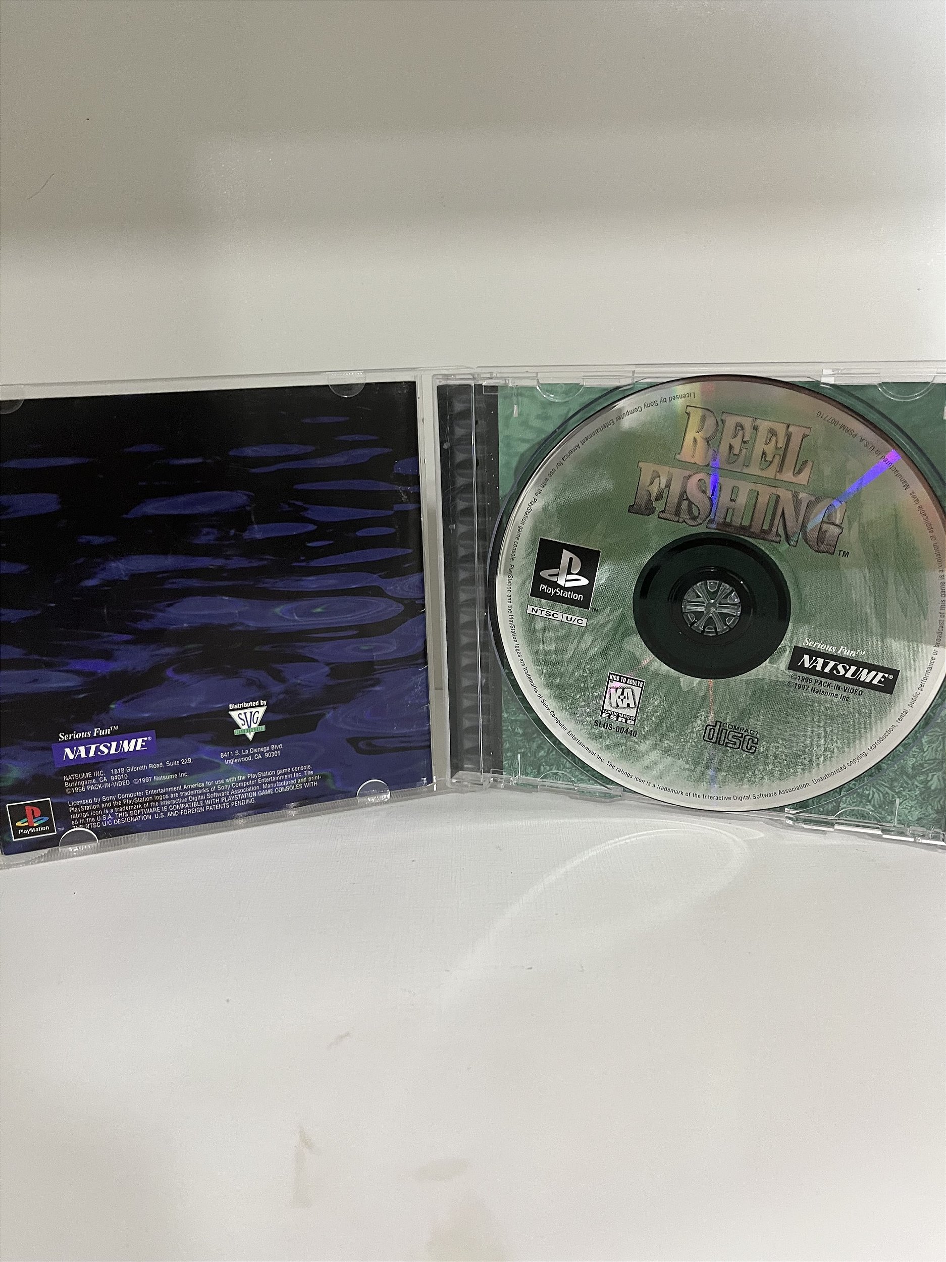 Reel Fishing PS1 Original Americano (Usado) - www.maicongames.com.br