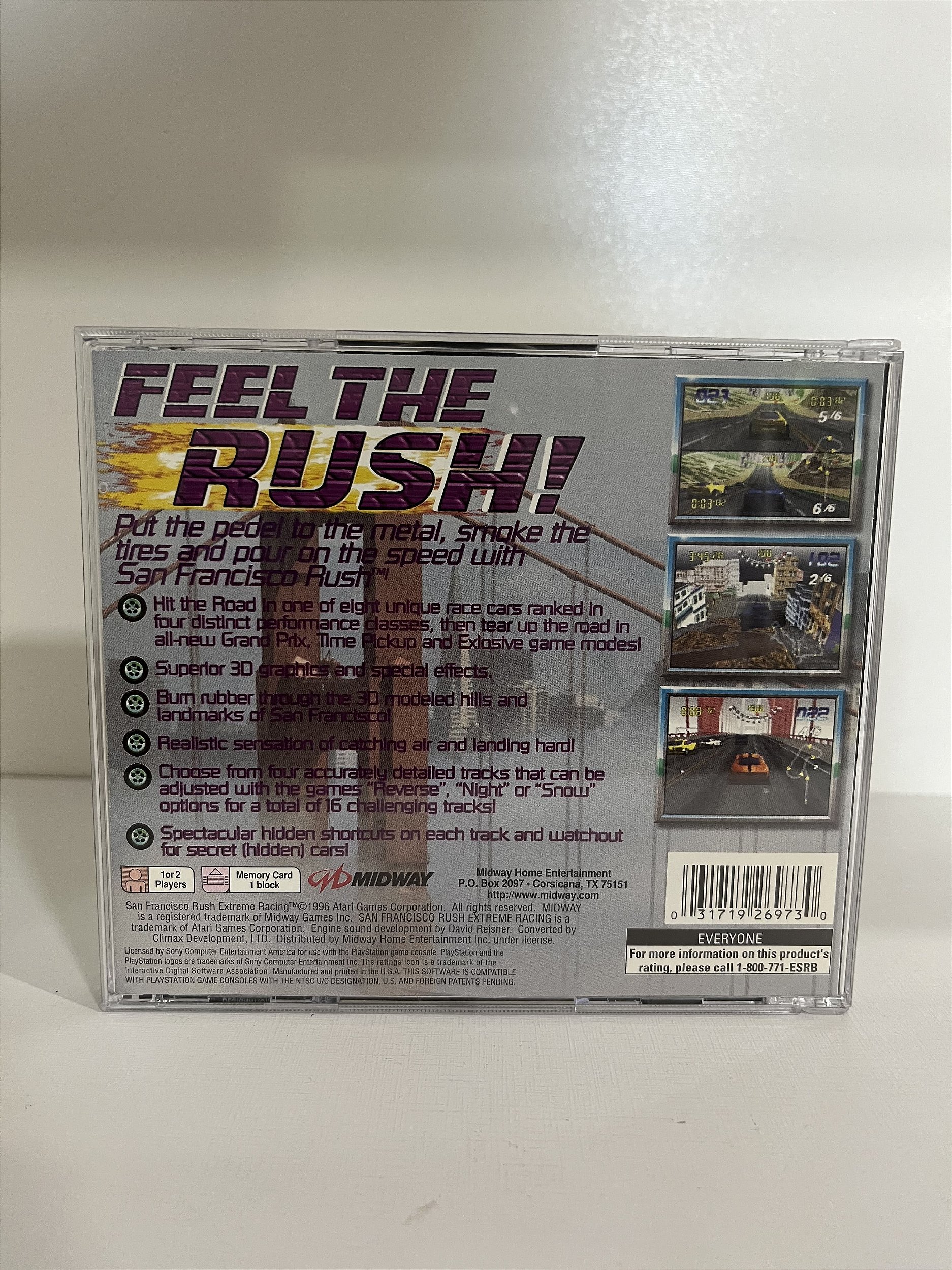 San Francisco Rush Extreme Racing PS1 Original Americano (Usado) - www ...