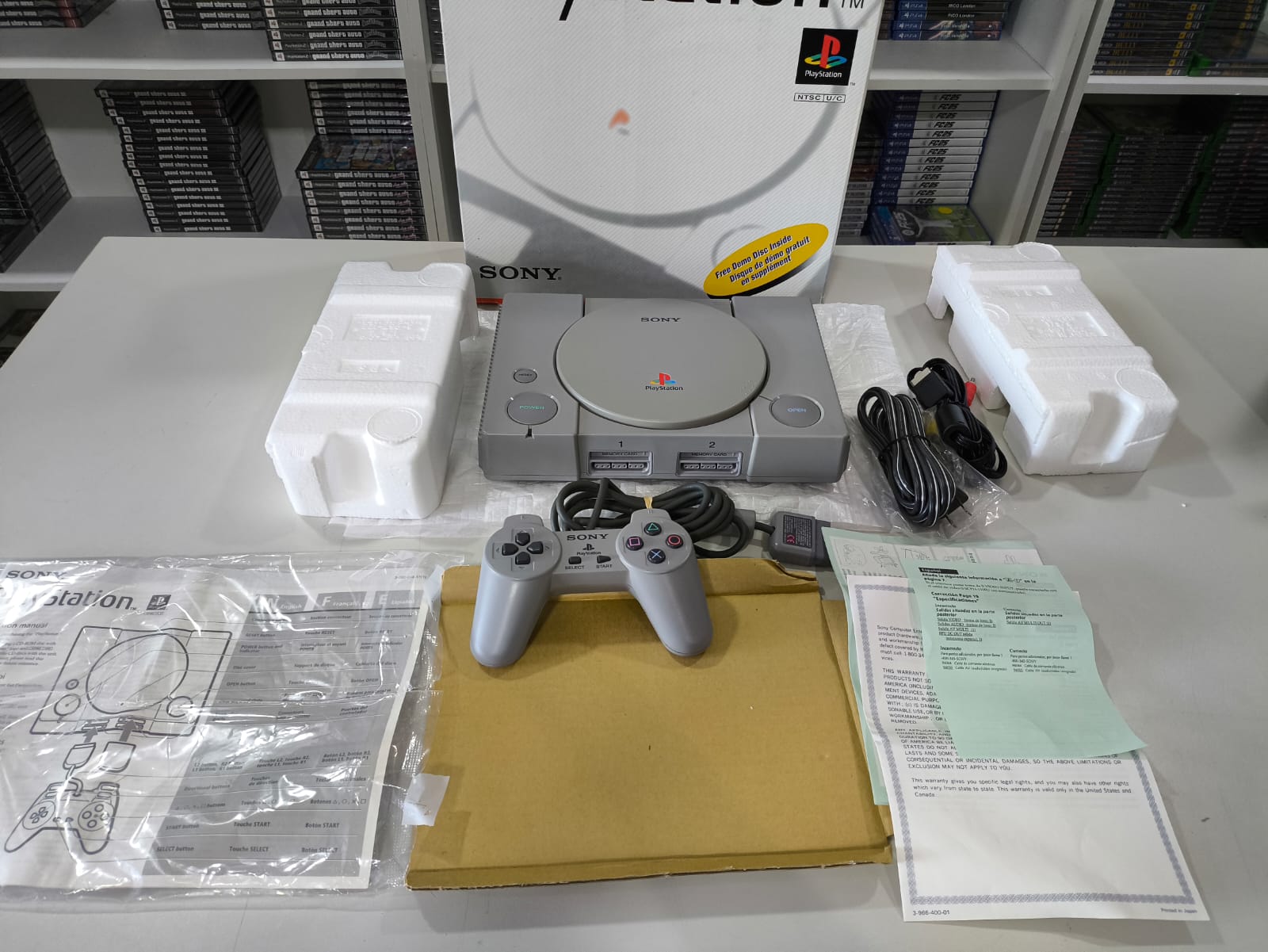Console Playstation 1 Fat Americano Travado SCPH-5501 CIB - PS1 FAT ...