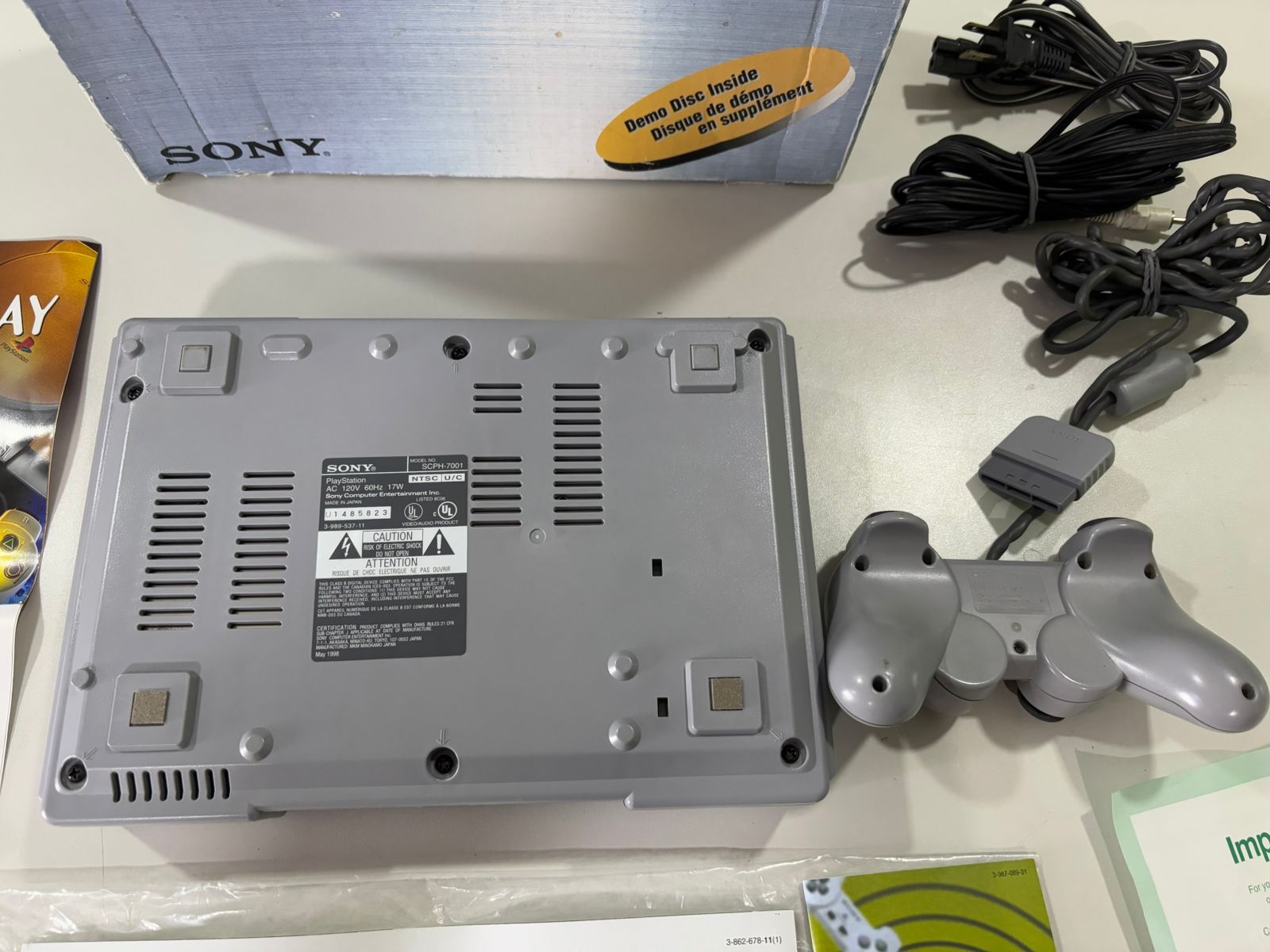 Console Playstation 1 Fat Americano Travado SCPH-7001 PS1 FAT - www ...