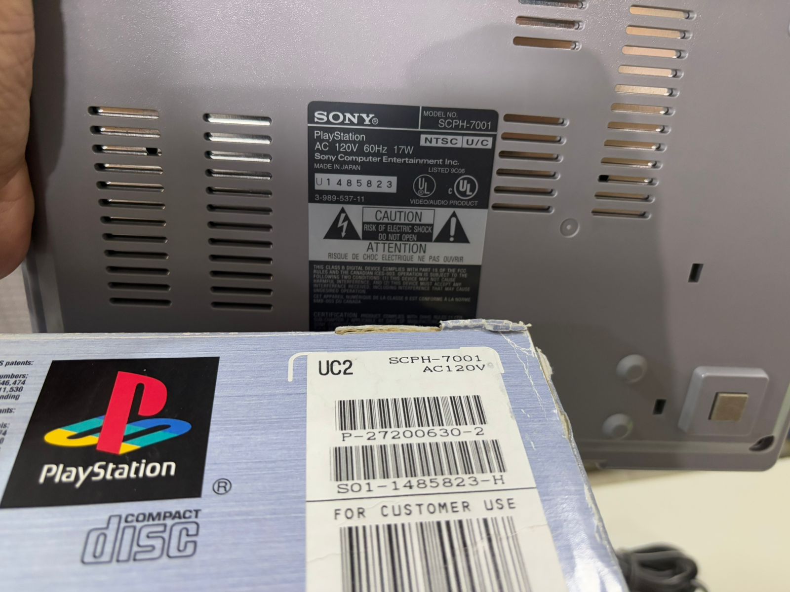 Console Playstation 1 Fat Americano Travado SCPH-7001 PS1 FAT - www ...