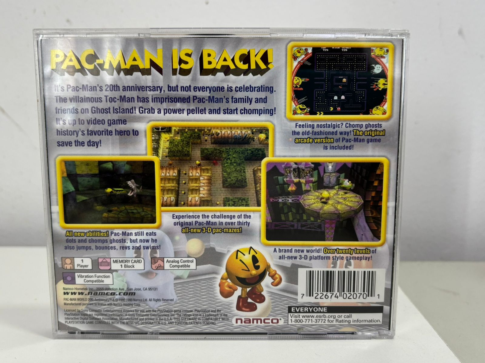 Pac-Man World PS1 Original Americano (Usado) - www.maicongames.com.br