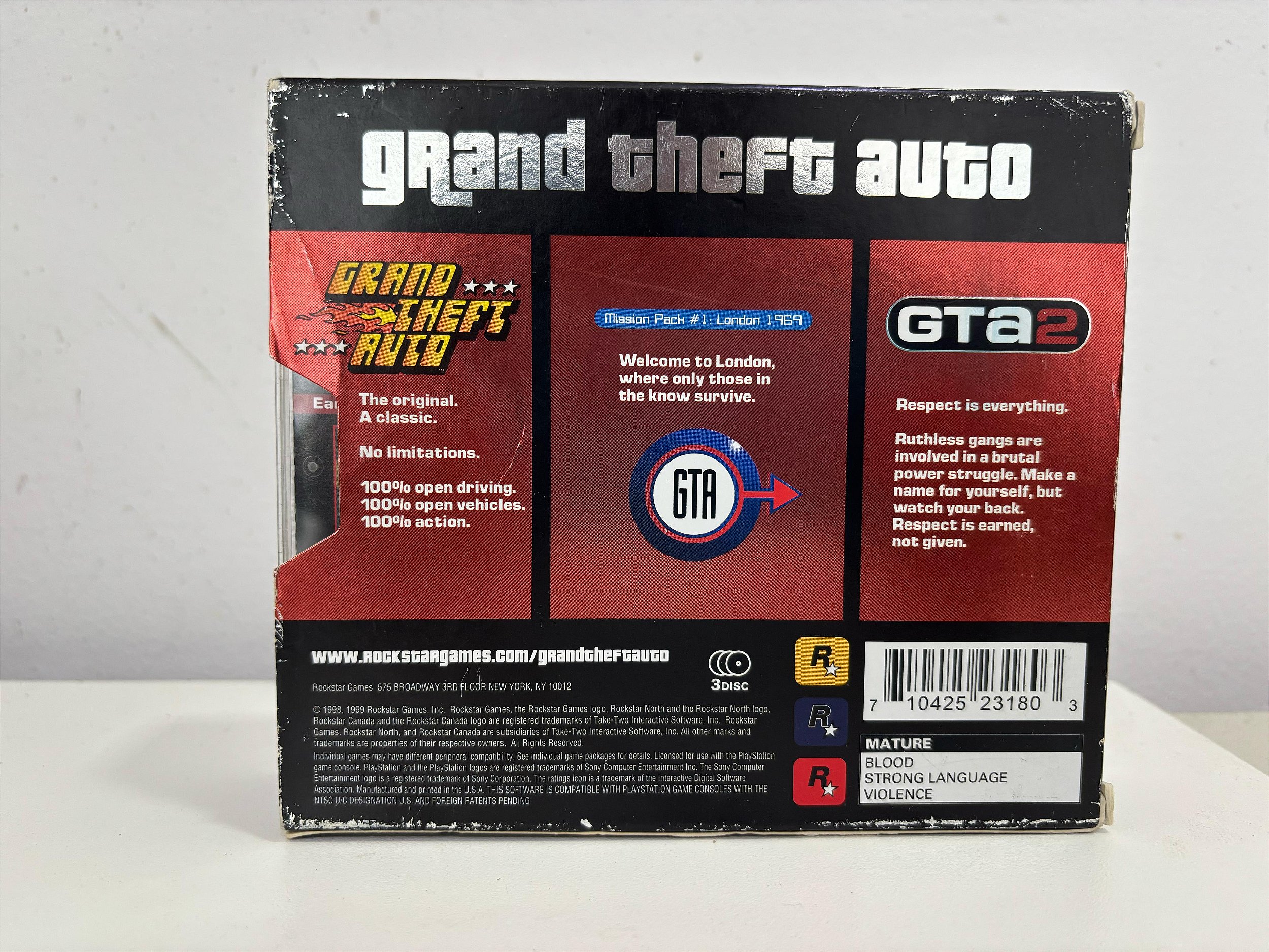 Grand Theft Auto - GTA Collectors Edition PS1 Original Americano (Usado ...