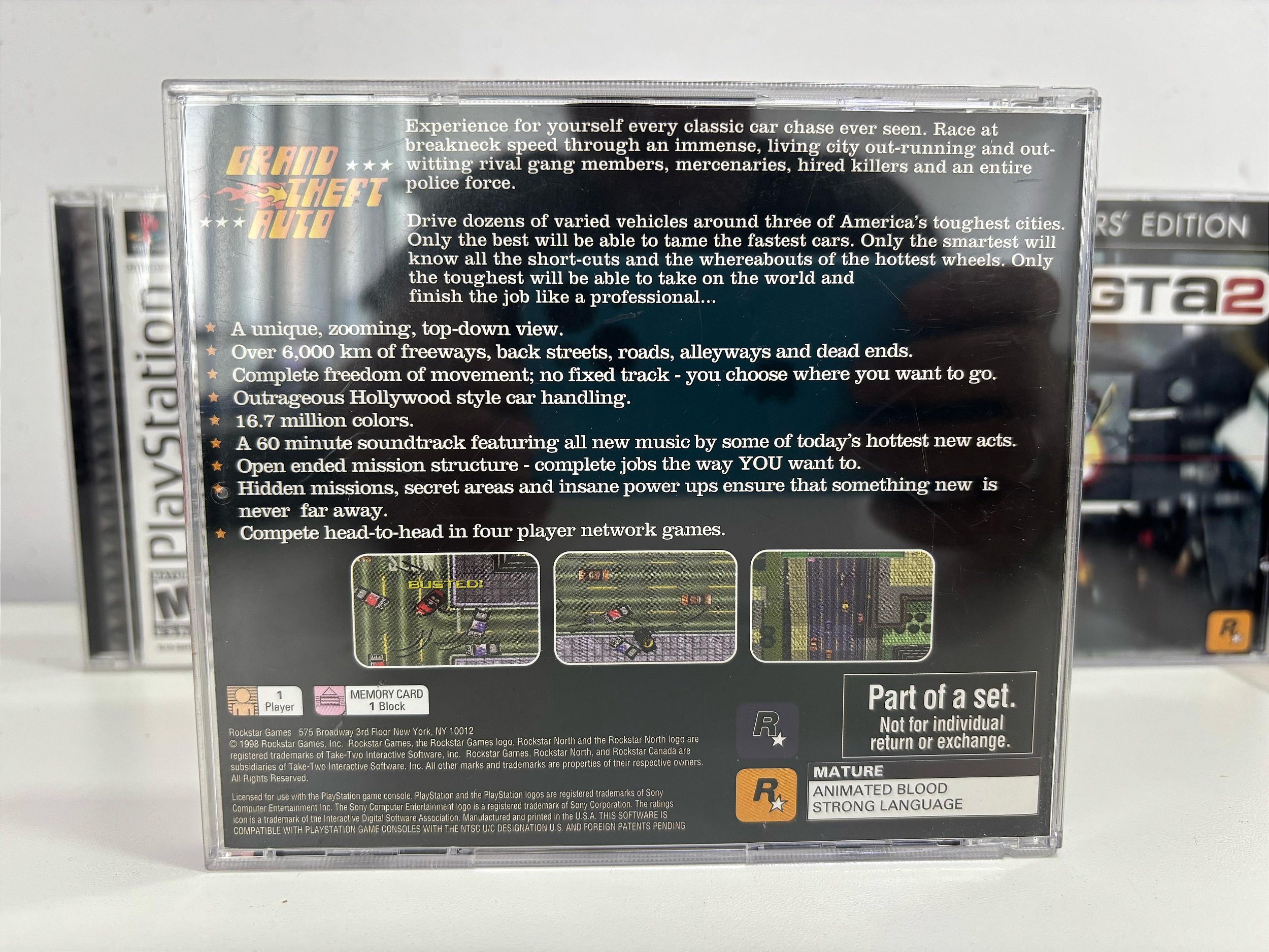 Grand Theft Auto - GTA Collectors Edition PS1 Original Americano (Usado ...