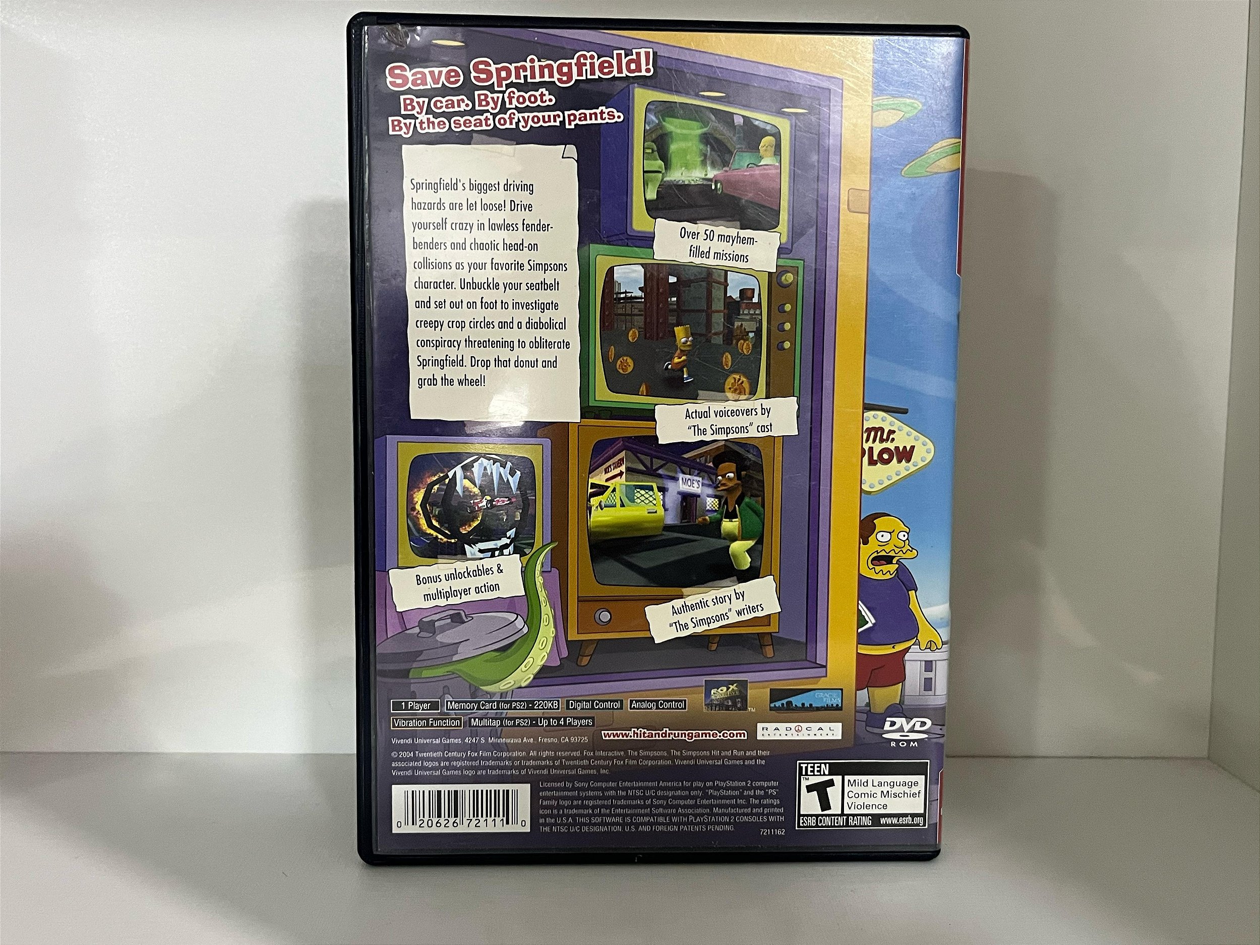 The Simpsons Hit e Run GH PS2 Original Americano (Usado) - www ...