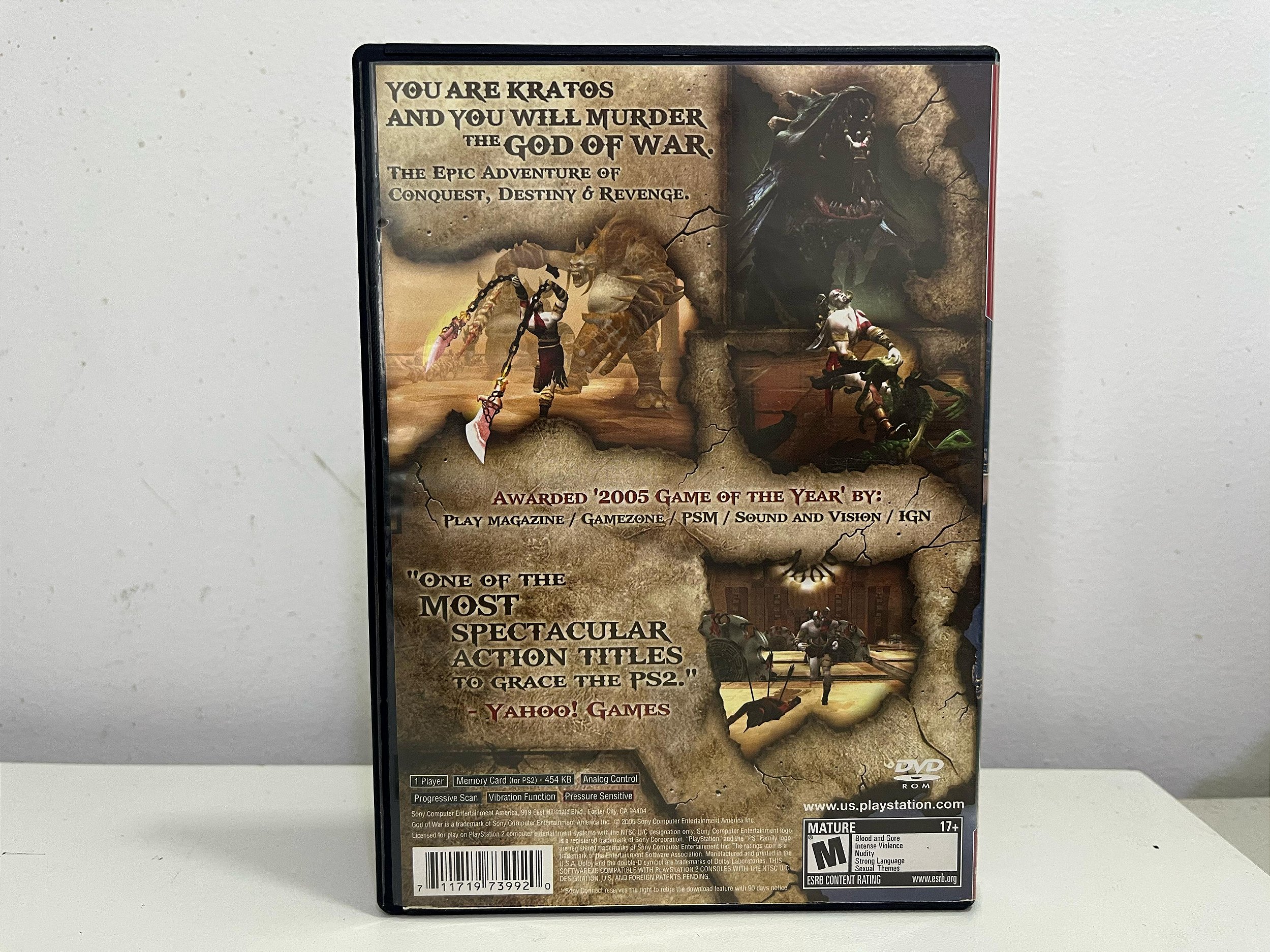 God Of War GH PS2 Original Americano (Usado) - www.maicongames.com.br