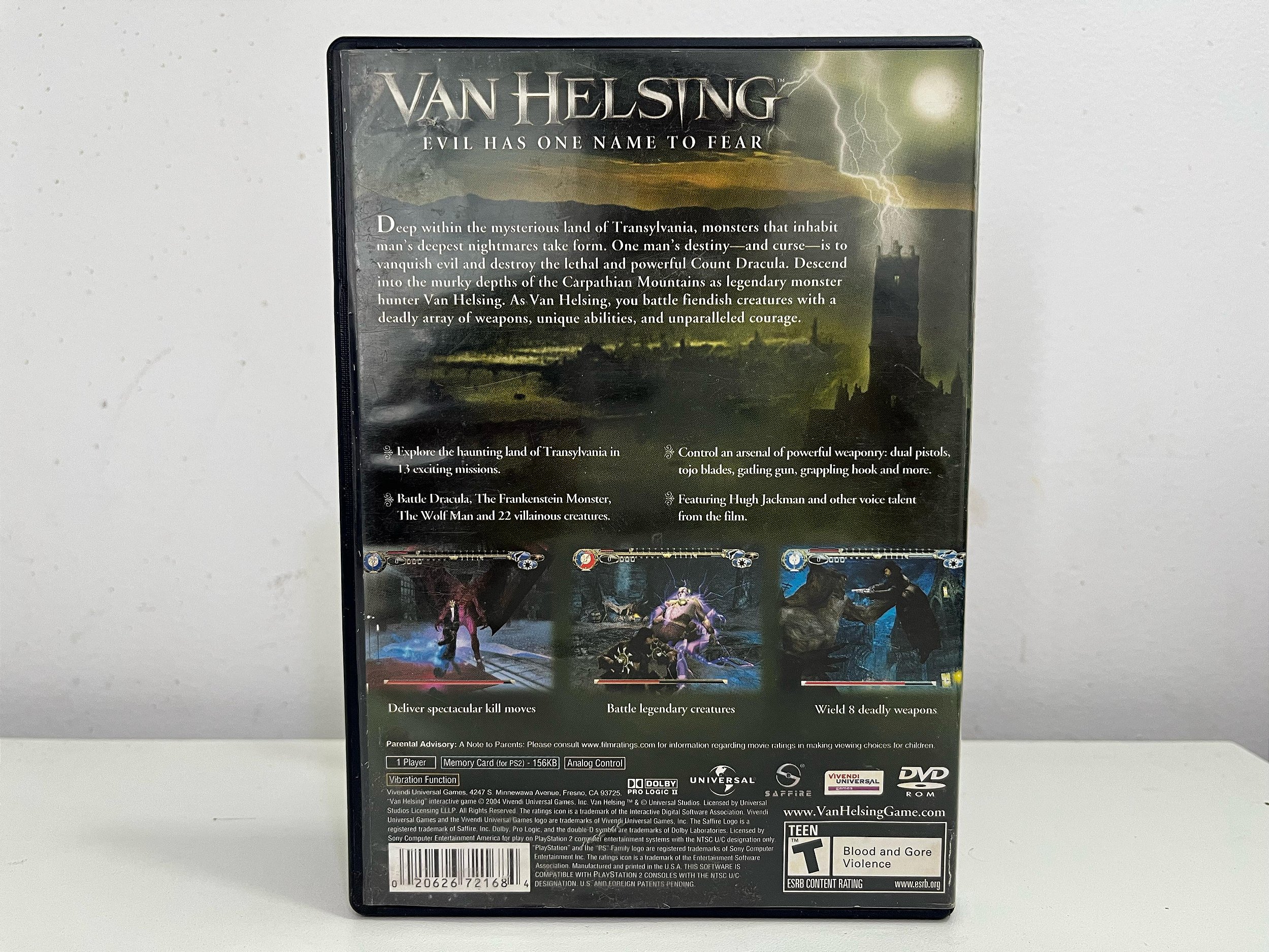Van Helsing PS2 Original Americano (Usado) - www.maicongames.com.br