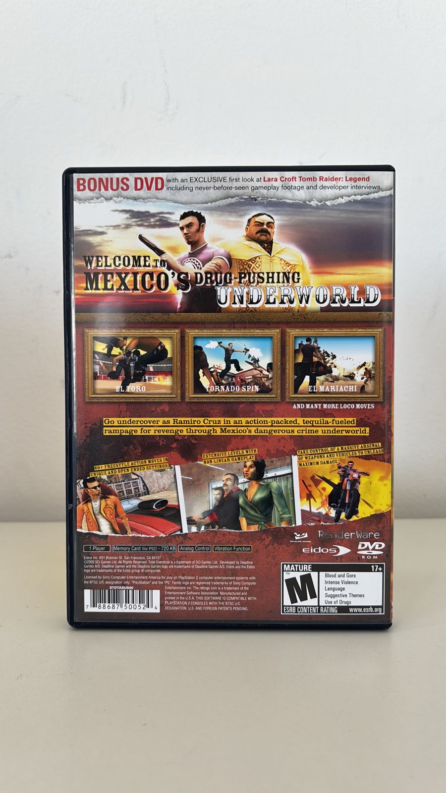 Total Overdose Bonus Disc PS2 Original Americano (Usado) - www ...