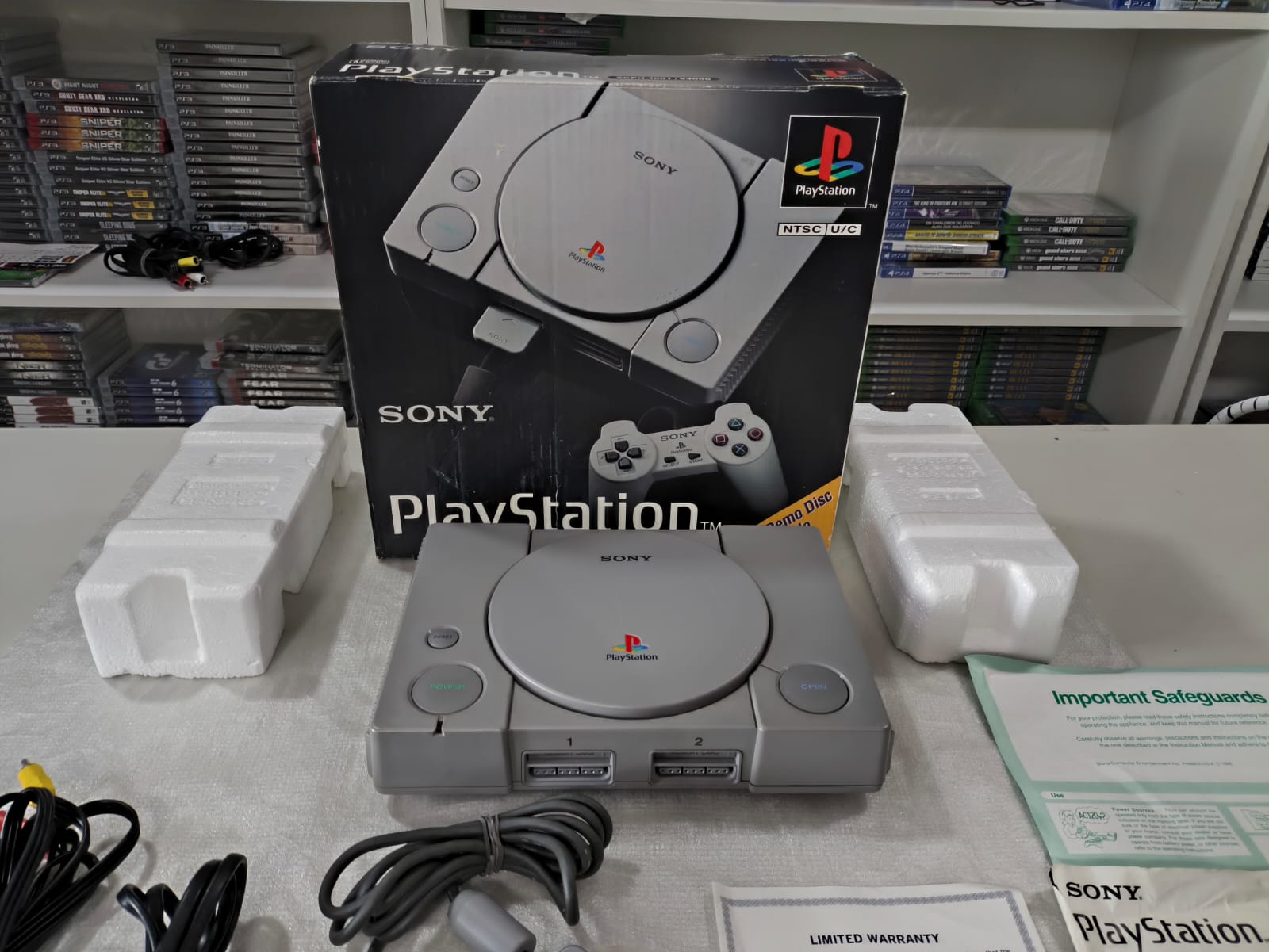 Console Playstation 1 Americano Launch Edition SCPH-1001 - PS1 FAT ...