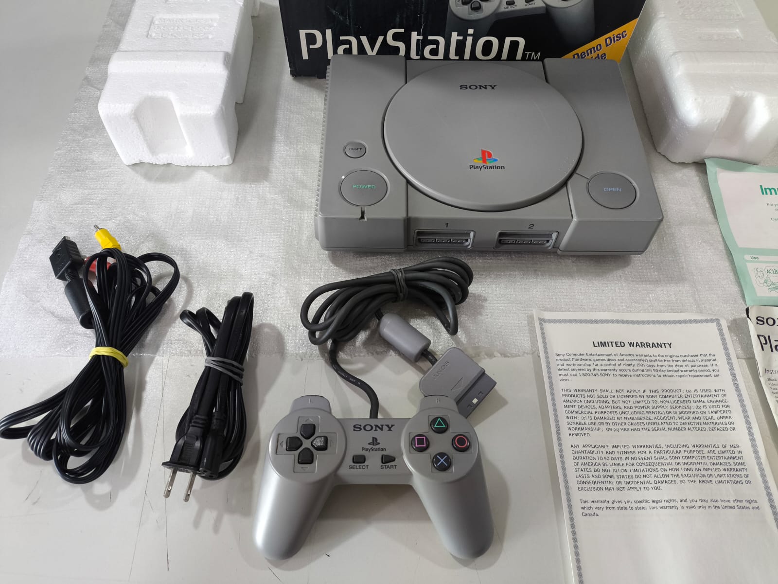 Console Playstation 1 Americano Launch Edition SCPH-1001 - PS1 FAT ...