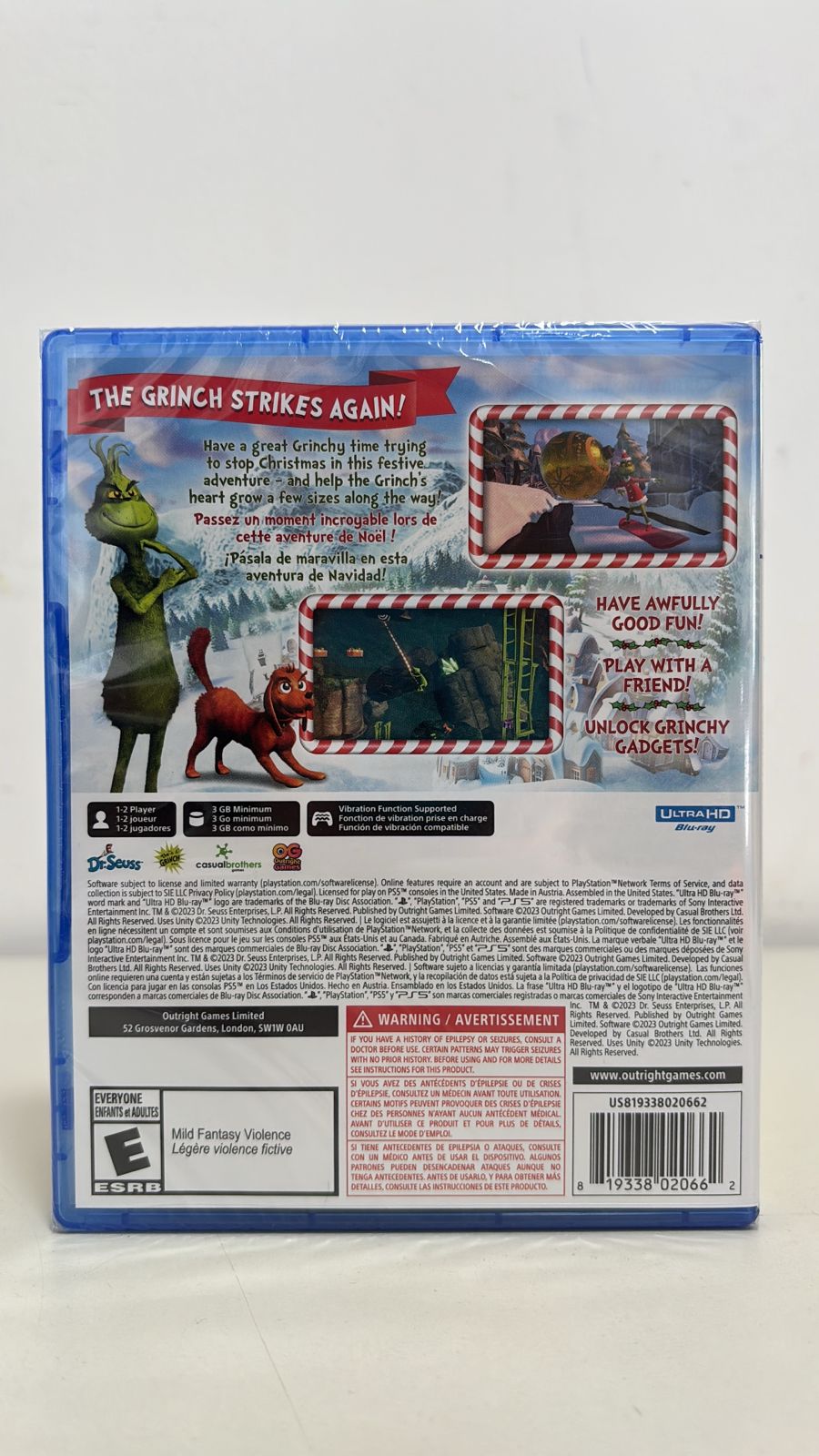 The Grinch Christmas Adventure PS5 Original Mídia Física - www ...
