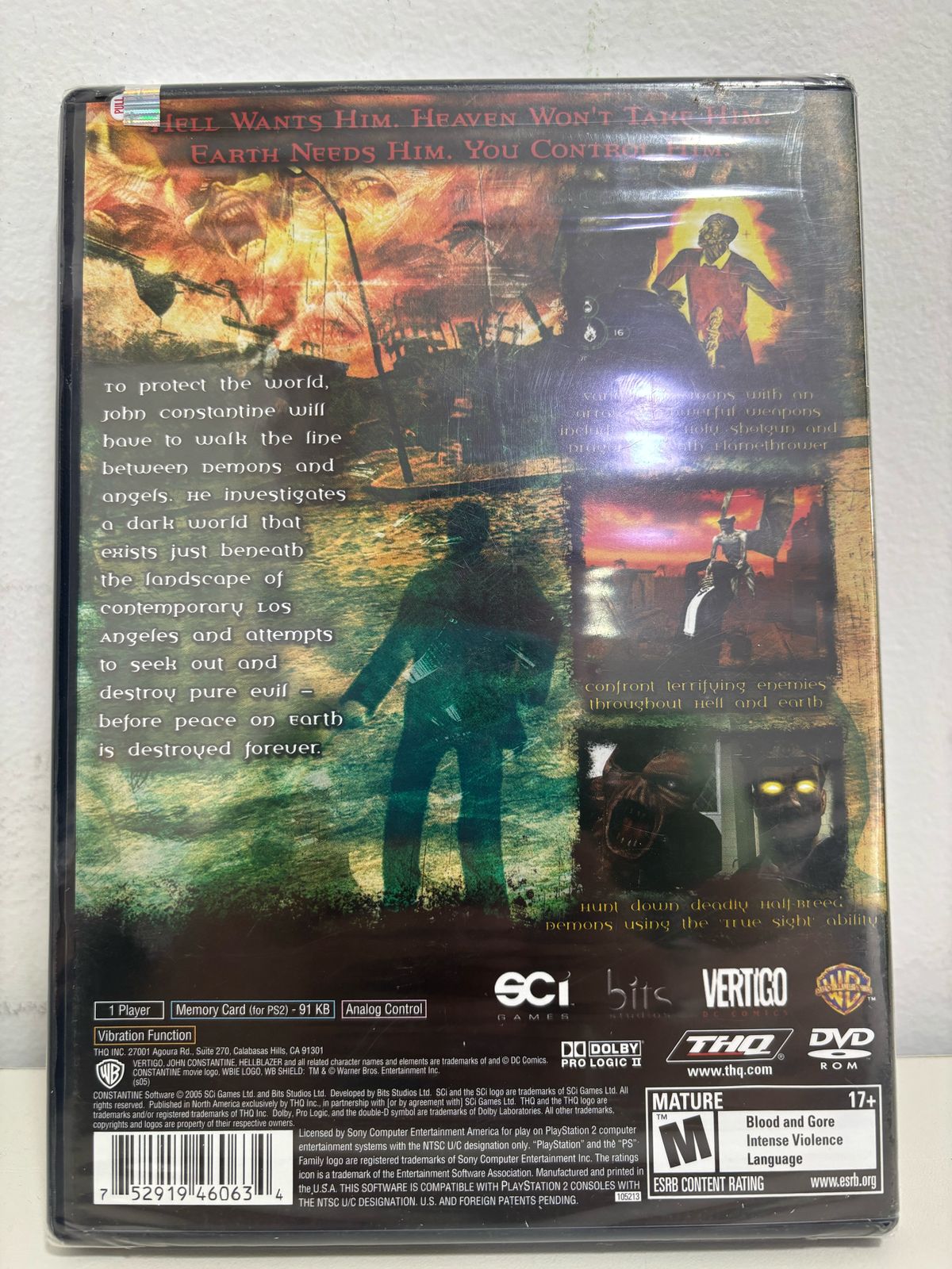 Constantine PS2 Original Lacrado (Americano) - www.maicongames.com.br