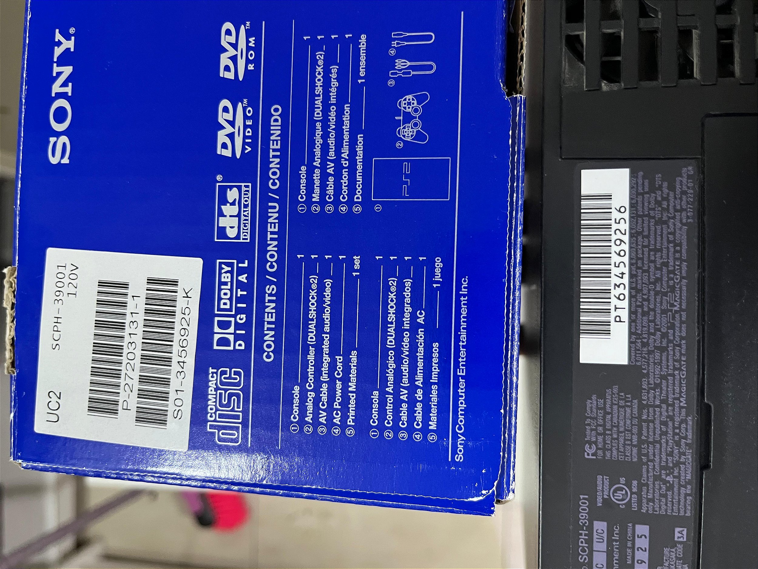 Console Sony Playstation 2 Fat Americano SCPH-39001 - PS2 FAT - www ...