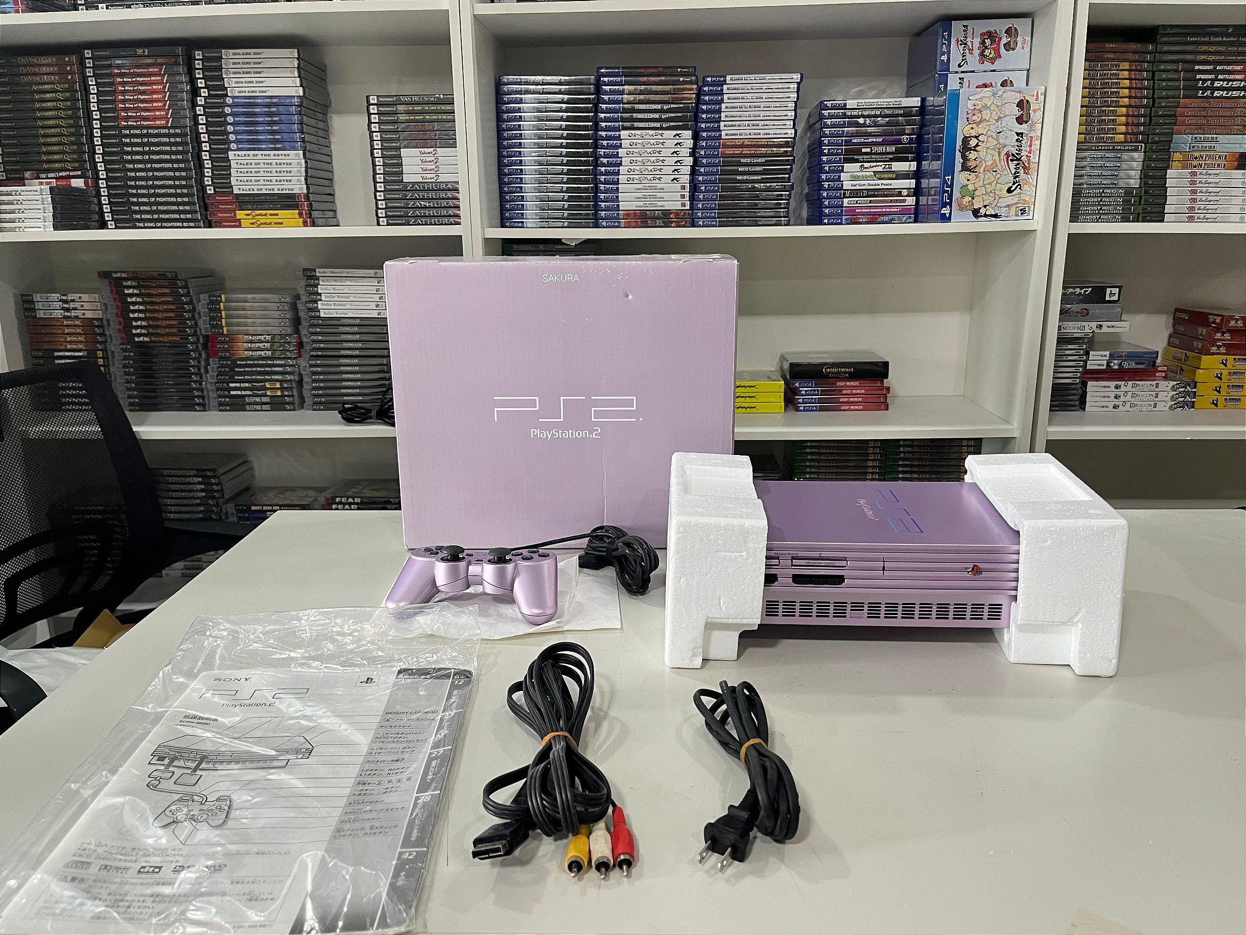 Console Sony Playstation 2 Fat Edição Sakura - PS2 FAT Sakura - www ...
