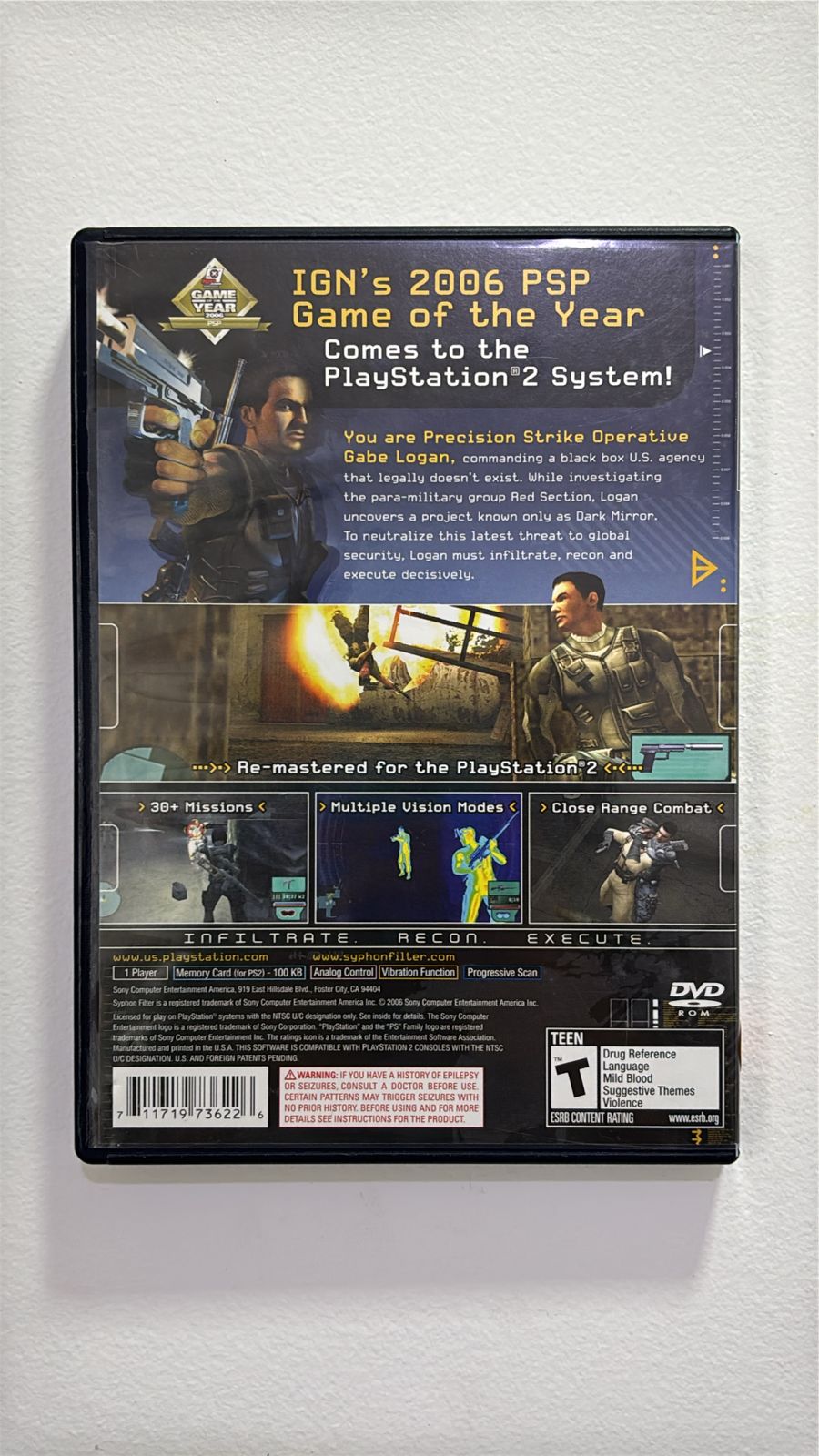 Syphon Filter Dark Mirror PS2 Original Americano (Usado) - www ...
