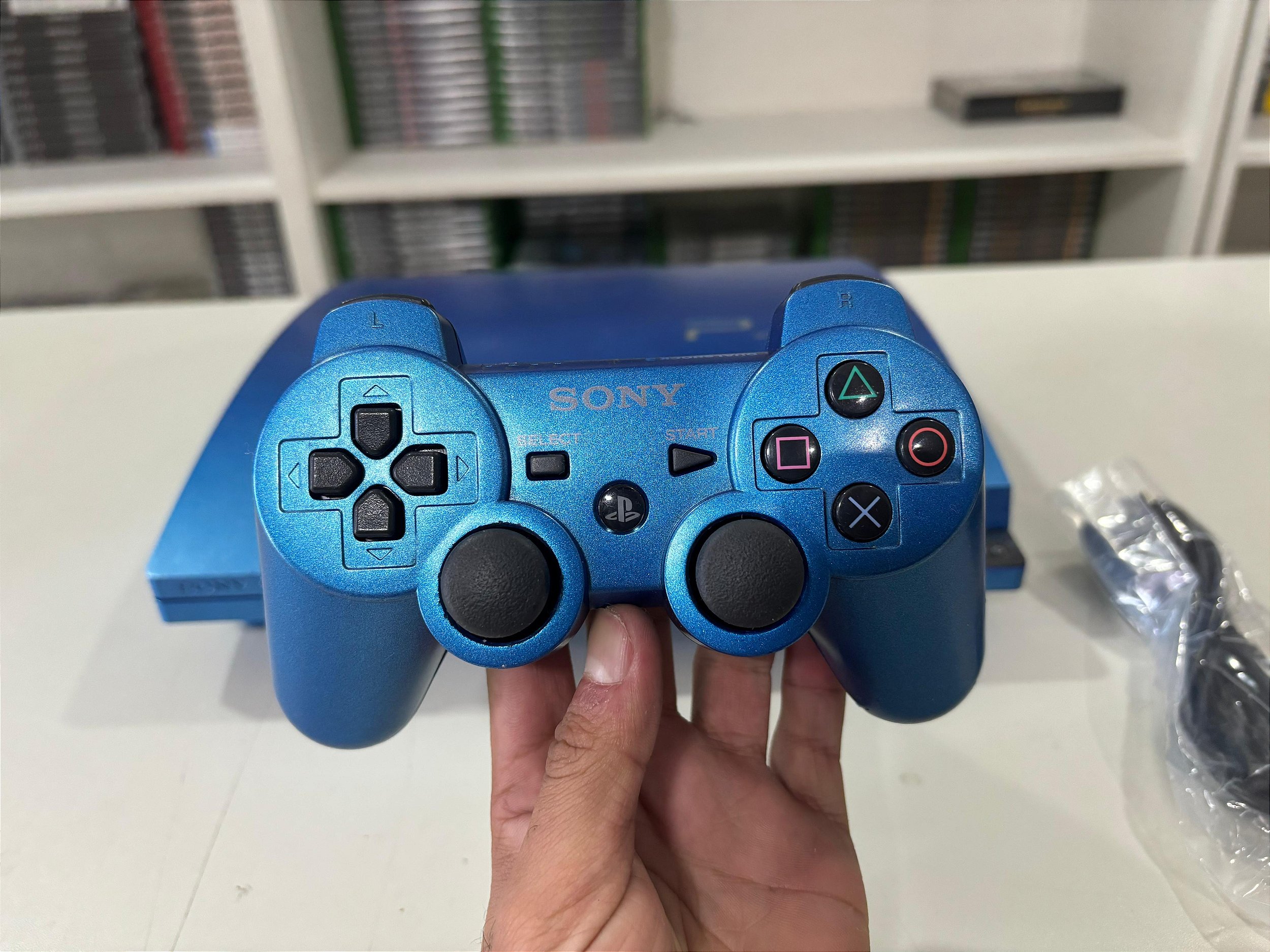 Console Sony Playstation 3 Slim Splash Blue Edition Loose - PS3 SLIM ...