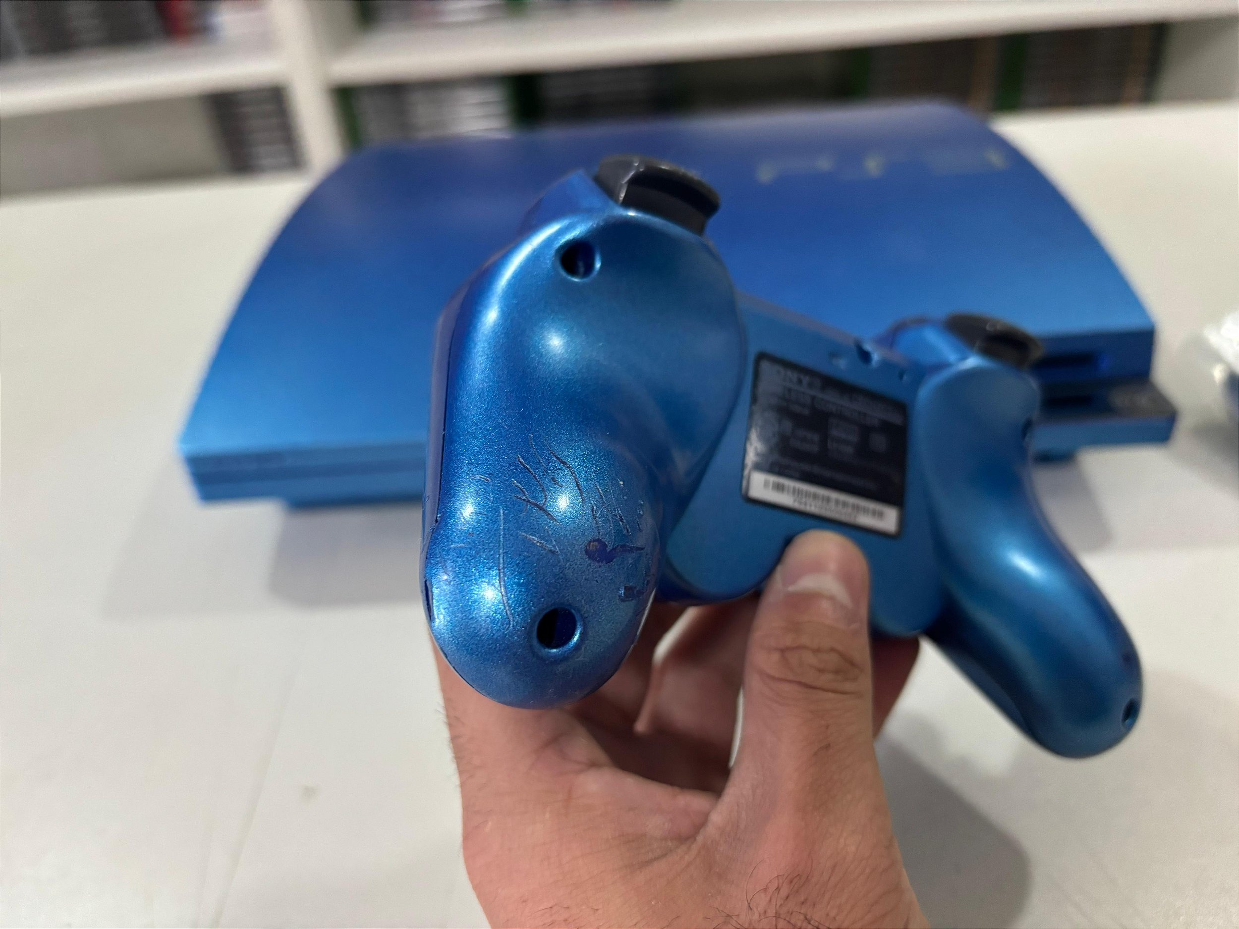 Console Sony Playstation 3 Slim Splash Blue Edition Loose - PS3 SLIM ...