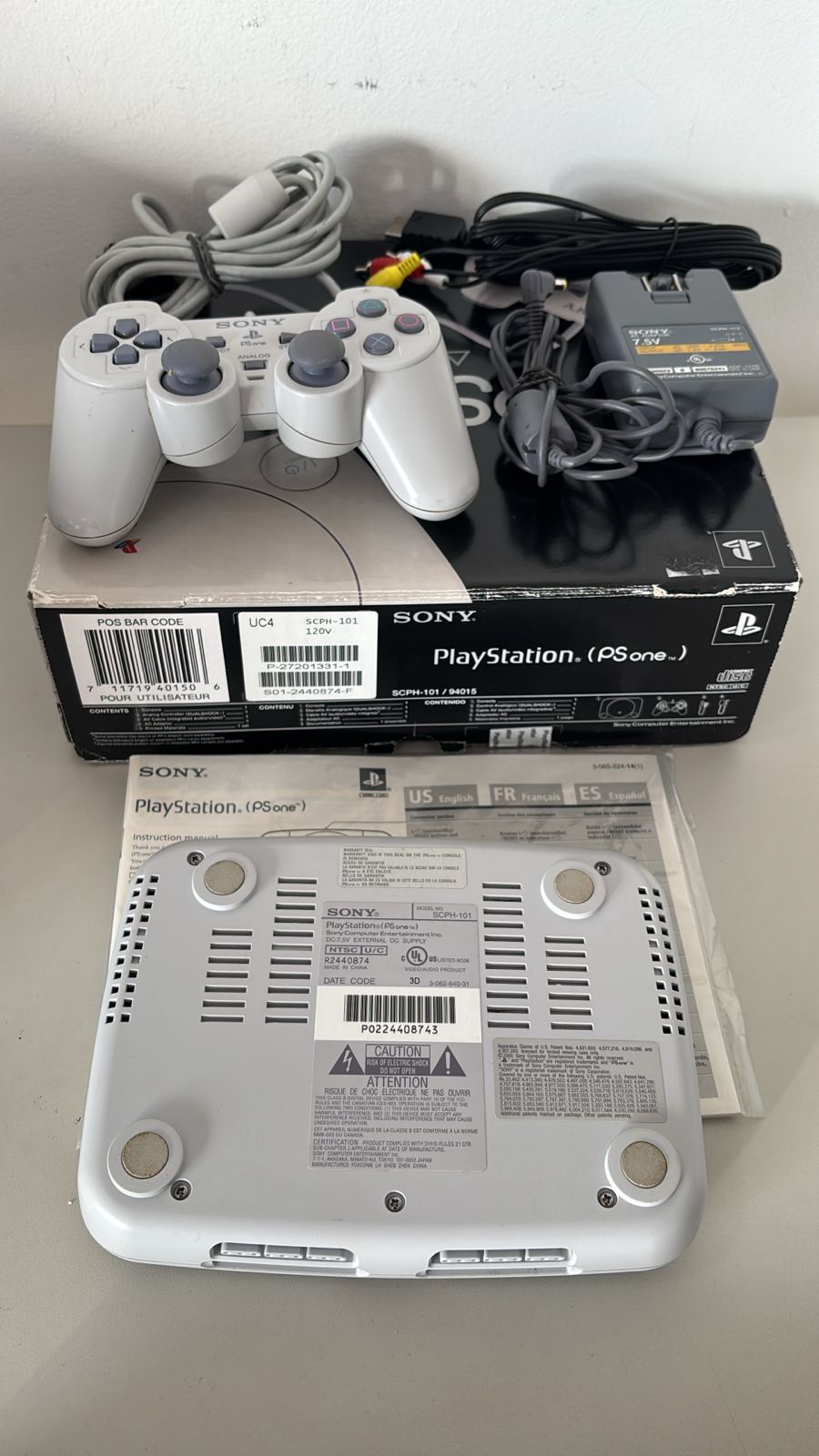 Console Playstation One - PS One Baby Americano SCPH-101- PS1 Baby CIB - www.maicongames.com.br