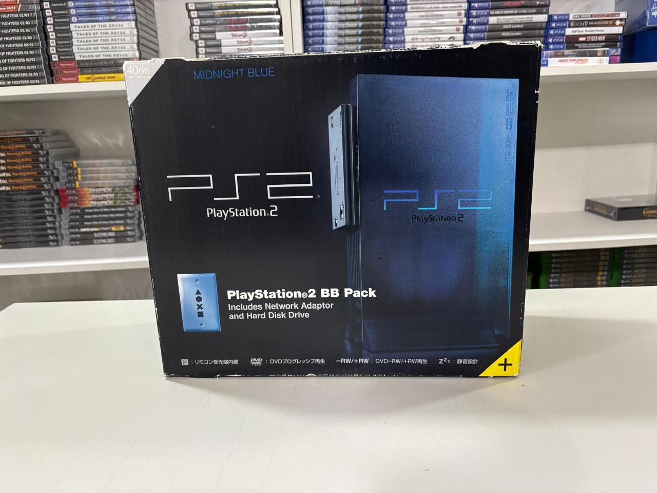 Console Sony Playstation 2 Fat Midnight Blue BB Pack SCPH-50000 - PS2 ...