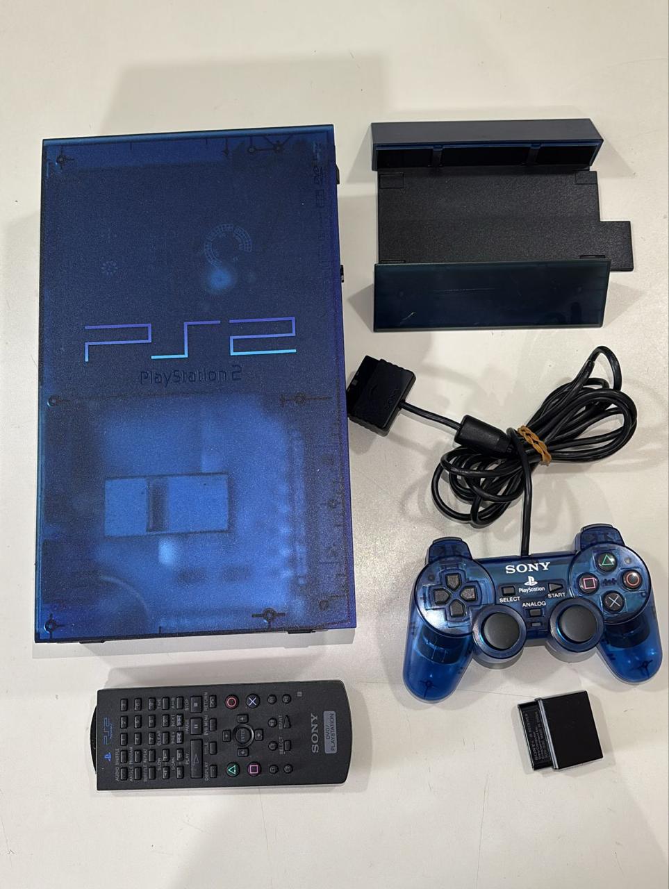 Console Sony Playstation 2 Fat Ocean Blue SCPH-37000 - PS2 FAT - www ...