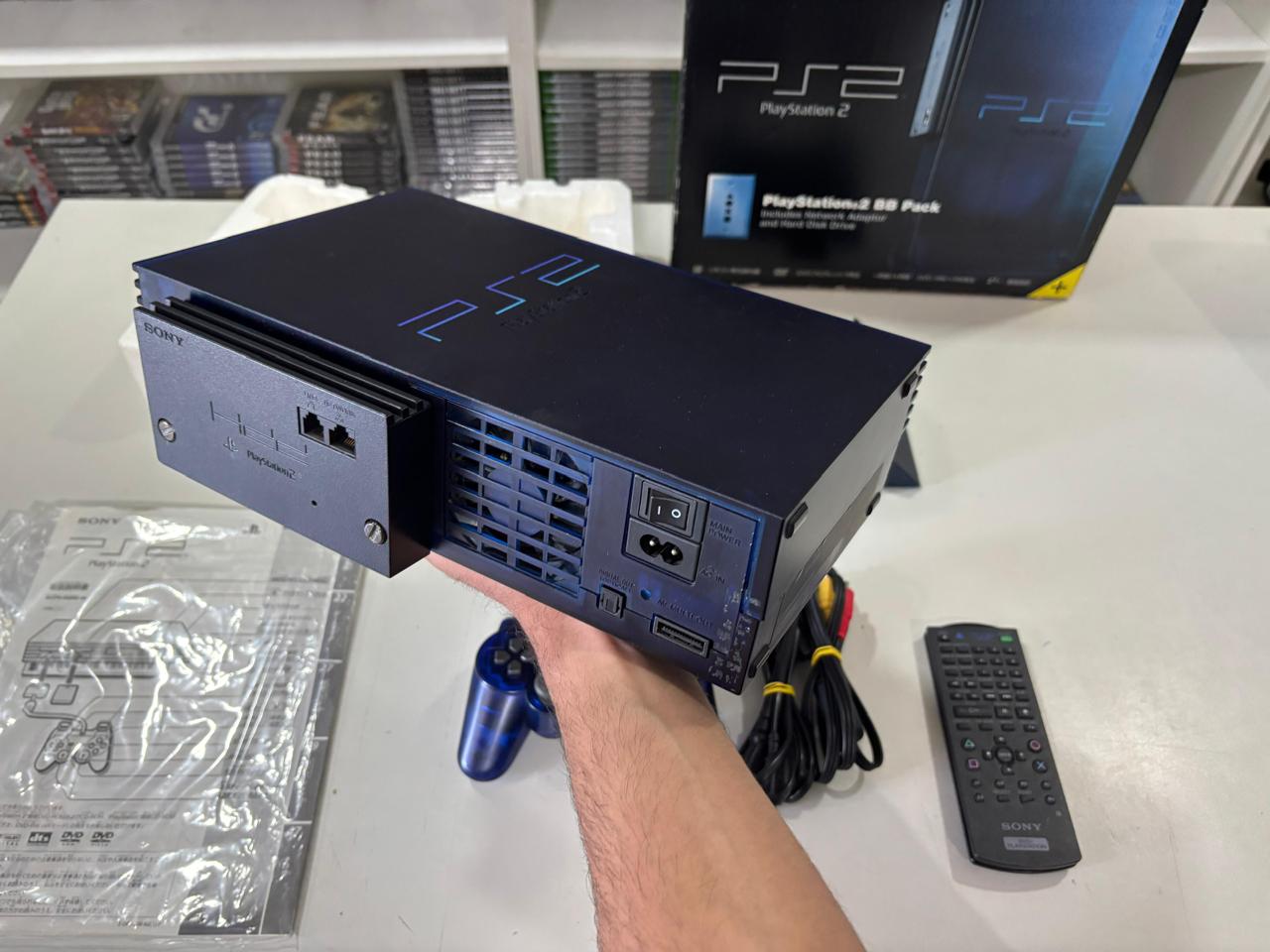 Console Sony Playstation 2 Fat Ocean Blue SCPH-37000 - PS2 FAT - www ...