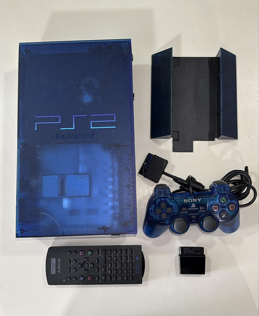 Console Sony Playstation 2 Fat Ocean Blue SCPH-37000 - PS2 FAT - www ...