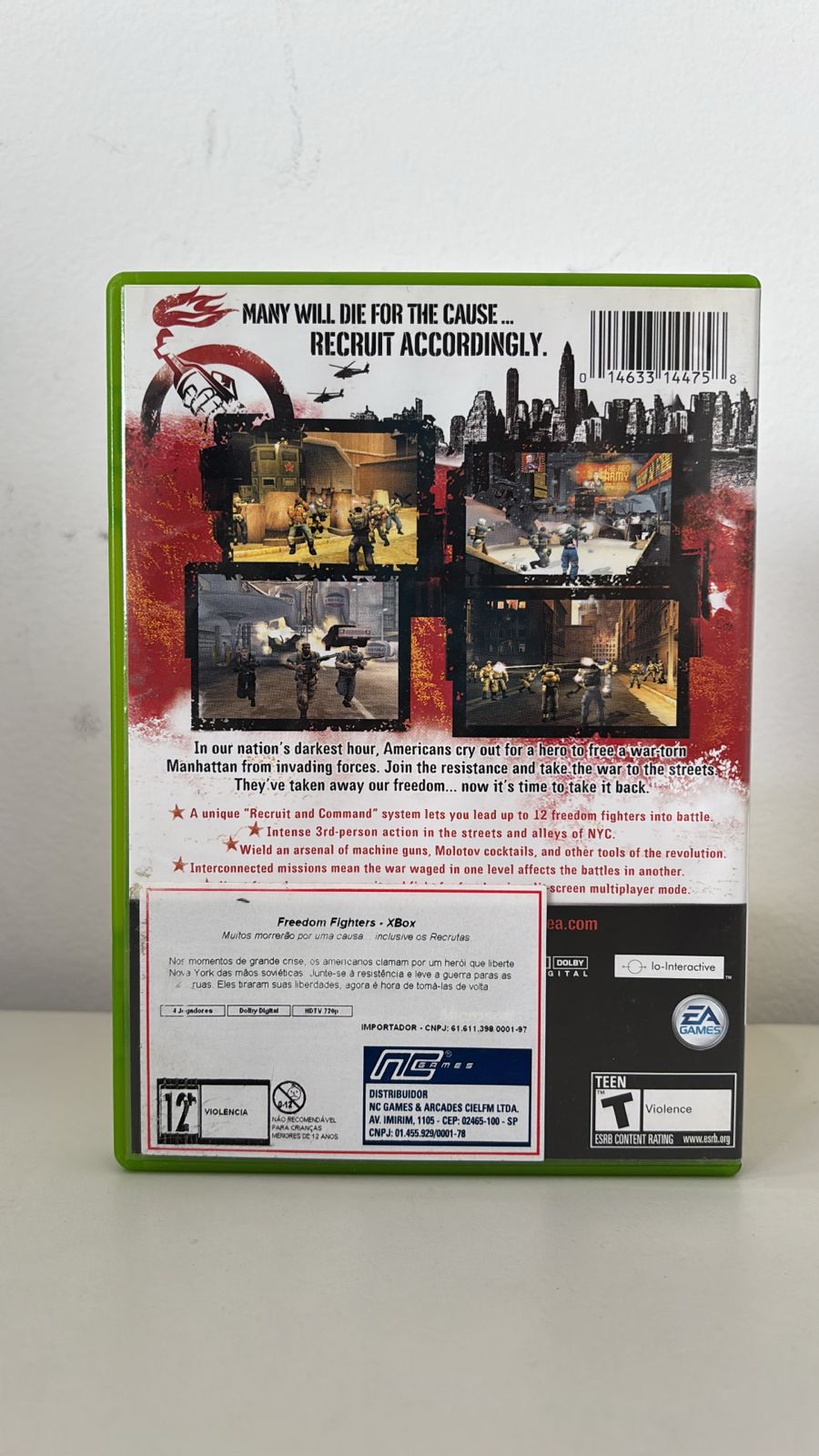Freedom Fighters Xbox Classic Americano Original (Usado) - www ...