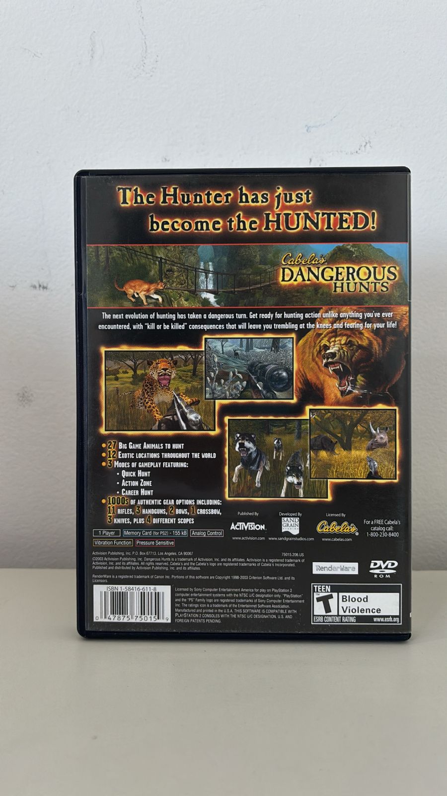 Cabela's Dangerous Hunts PS2 Original Americano (Usado) - www ...