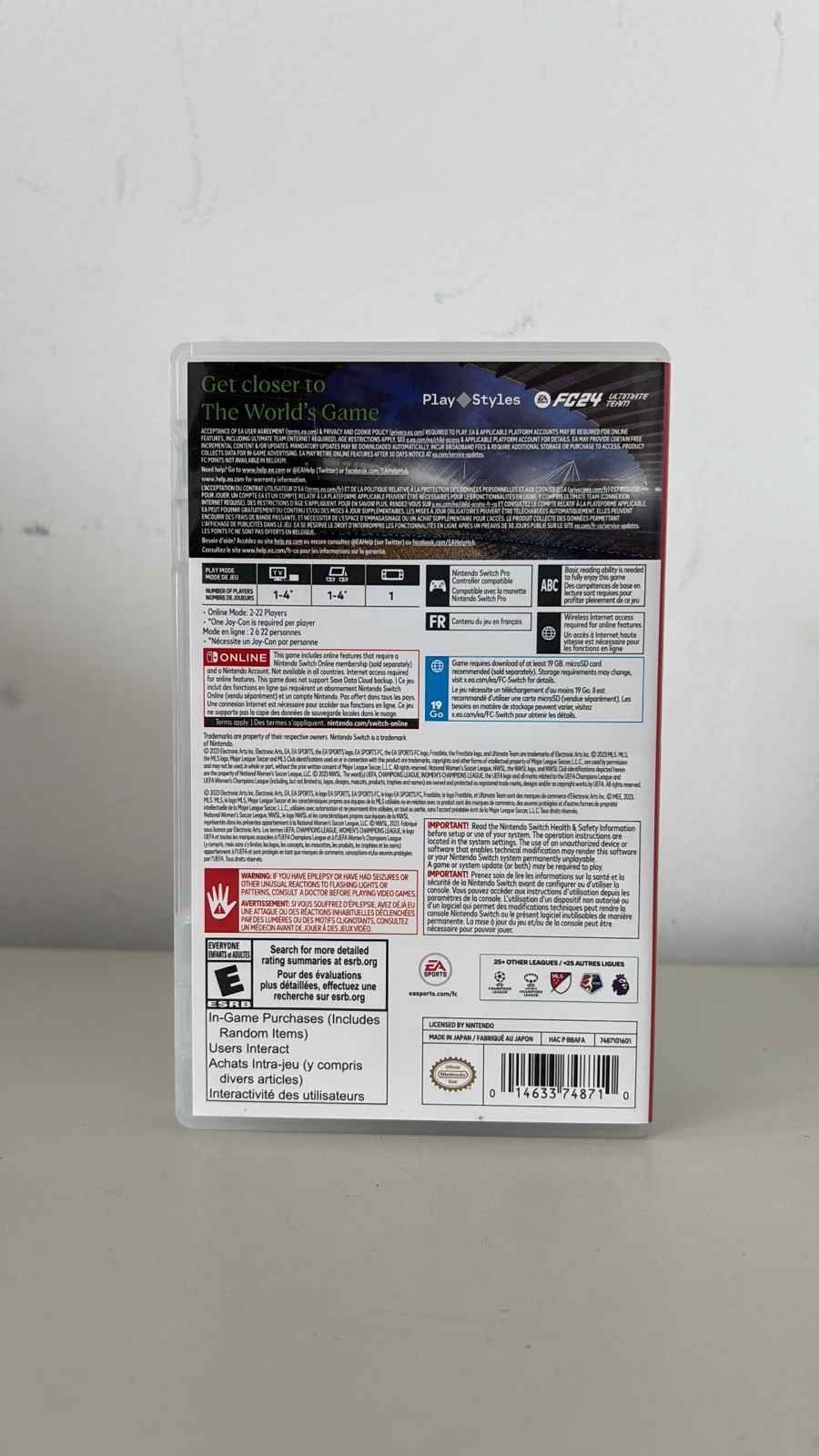 EA Sports FC 24 EA FC 24 Nintendo Switch (Usado) - www.maicongames.com.br