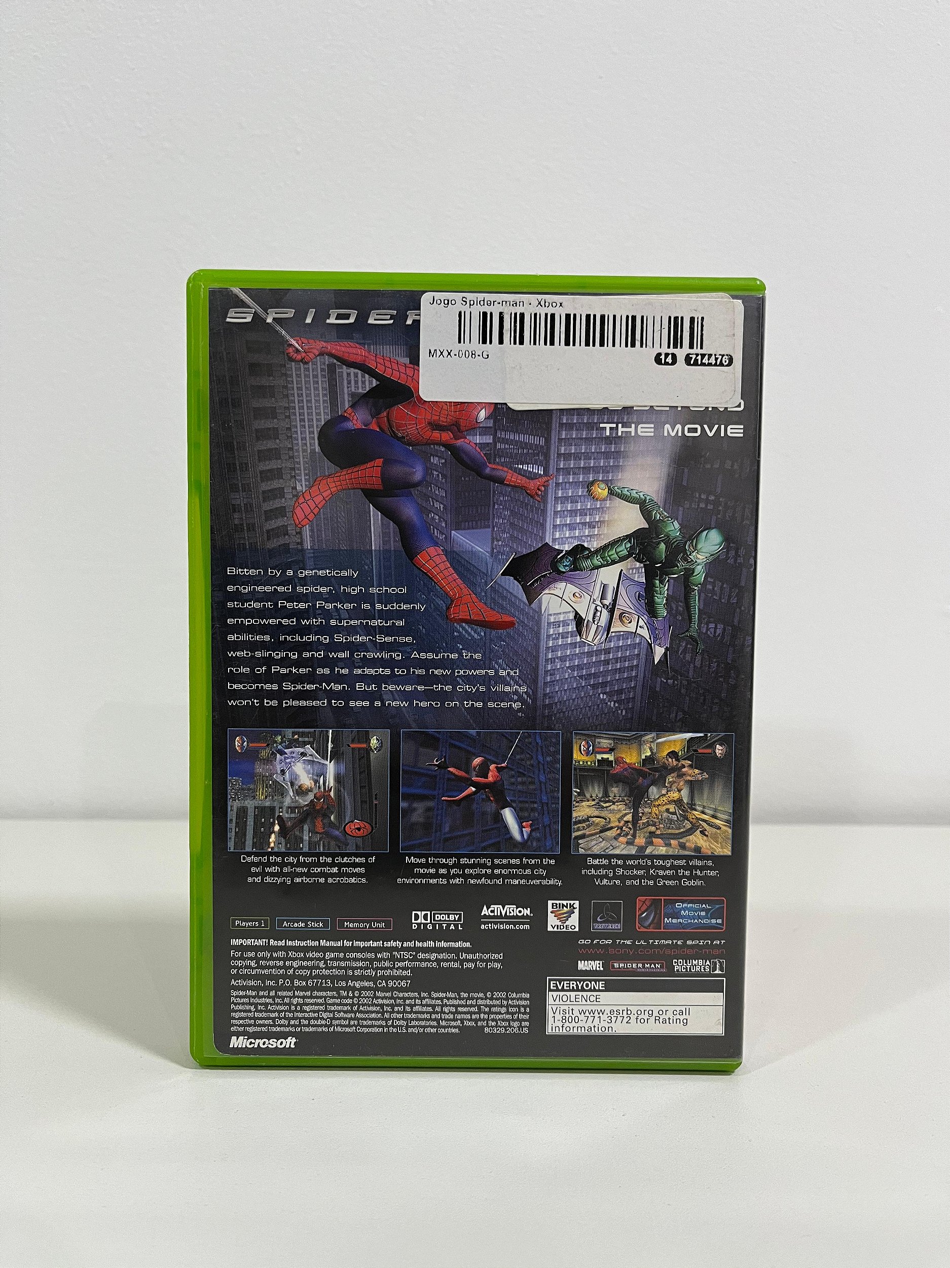 Spider-Man Xbox Classic Americano Original (Usado) - www.maicongames.com.br