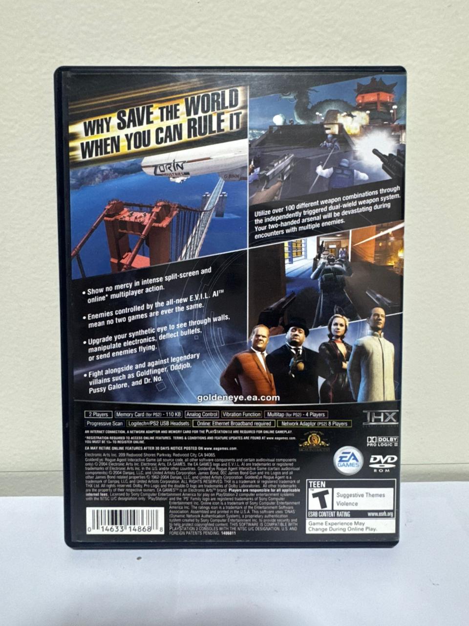 Goldeneye Rogue Agent PS2 Original Americano (Usado) - www.maicongames ...