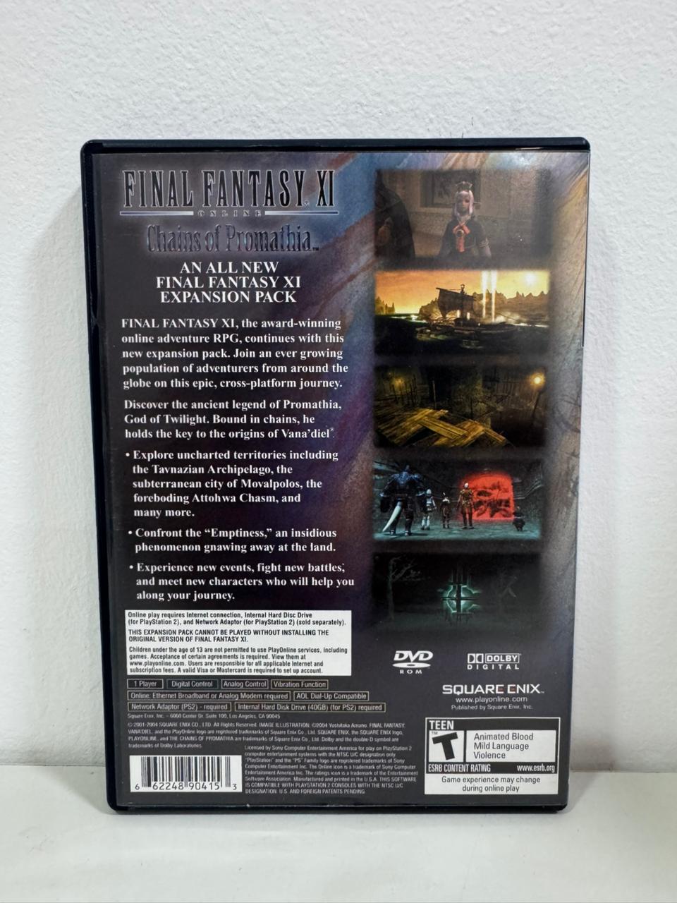 Final Fantasy XI Chains Of Promathia PS2 Original Americano (Usado ...
