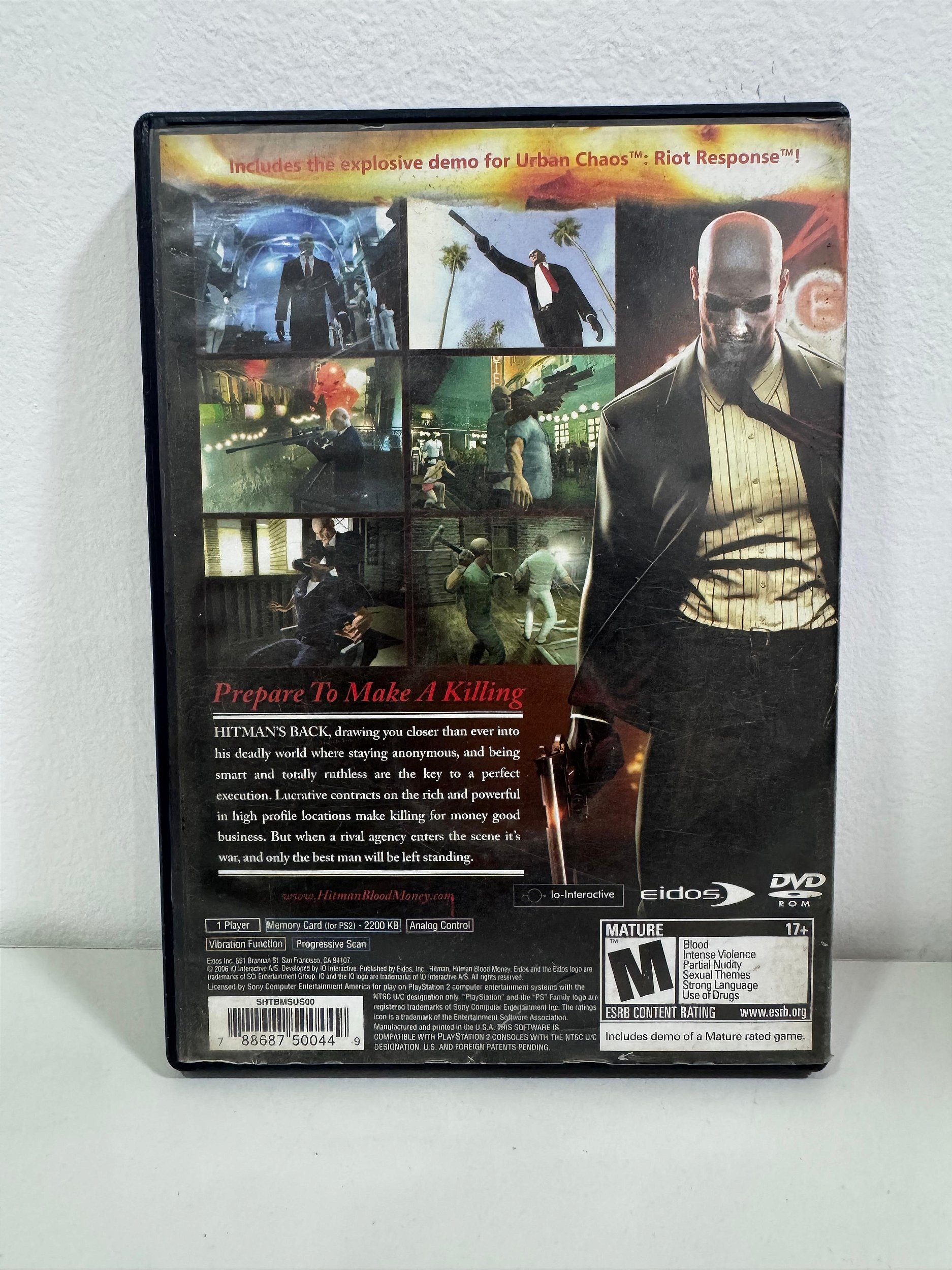 Hitman Blood Money PS2 Original Americano (Usado) - www.maicongames.com.br