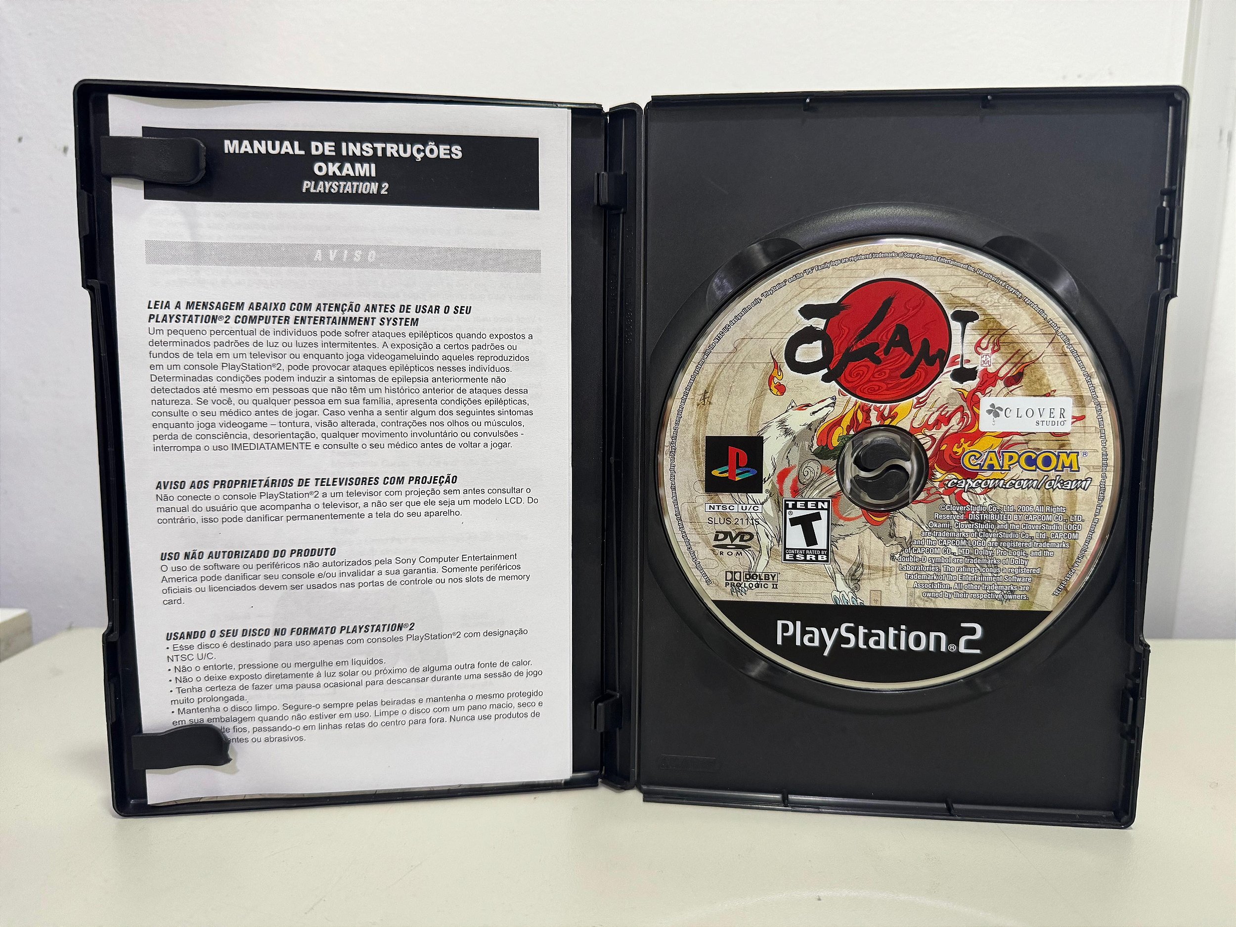 Okami PS2 Original Americano (Usado) - www.maicongames.com.br