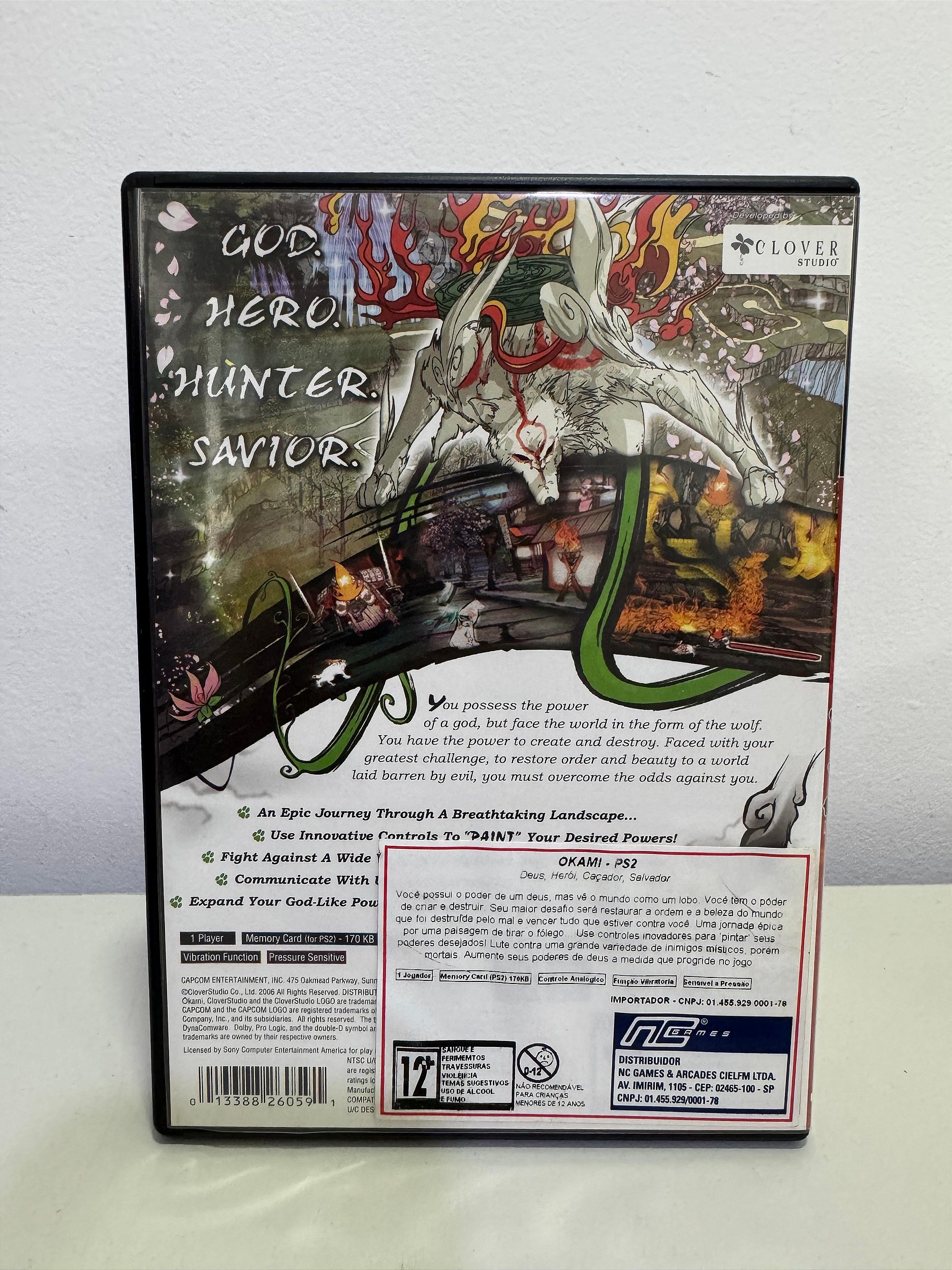 Okami PS2 Original Americano (Usado) - www.maicongames.com.br