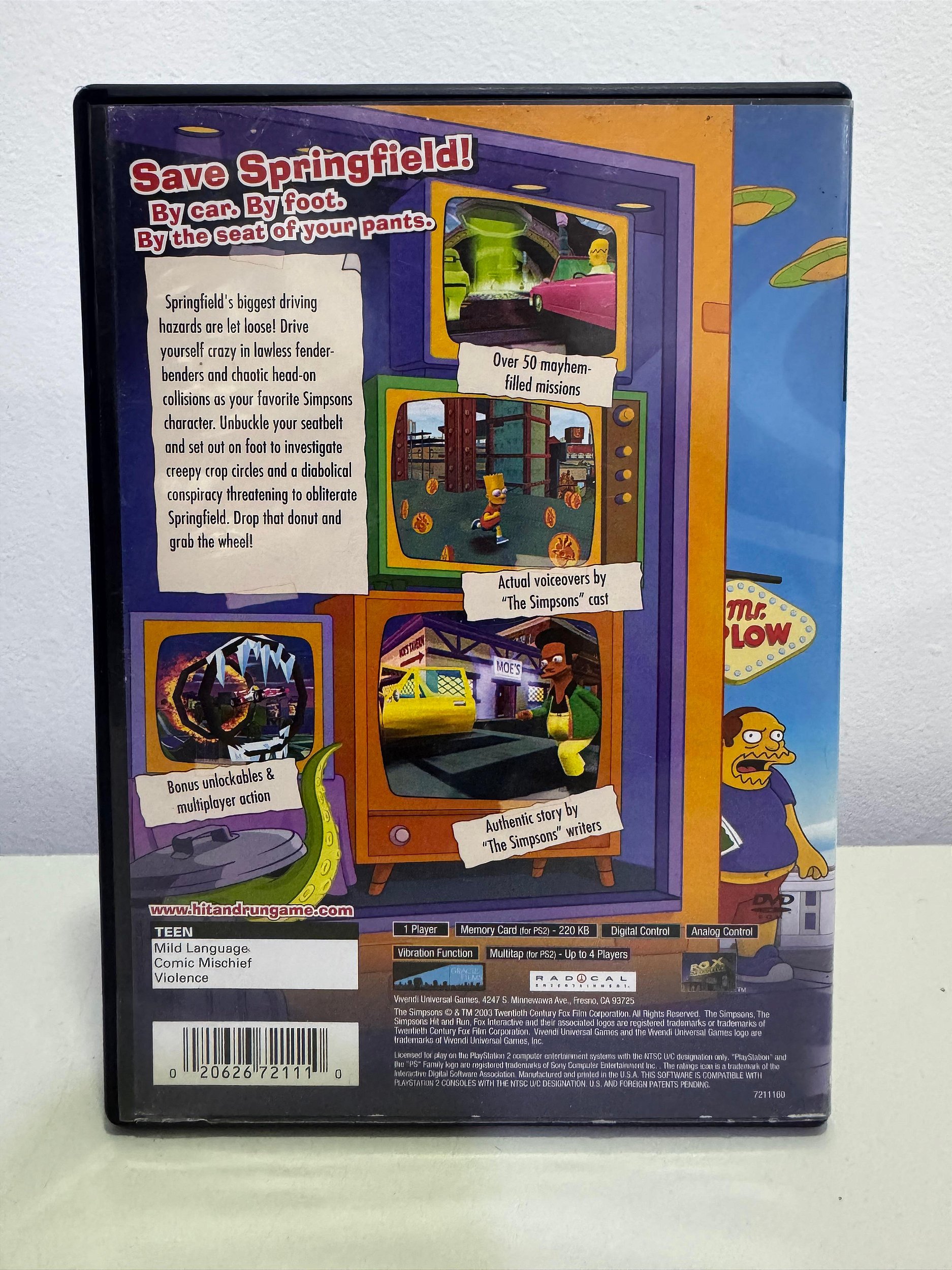 The Simpsons Hit E Run Ps2 Original Americano Usado Maicongames 2207
