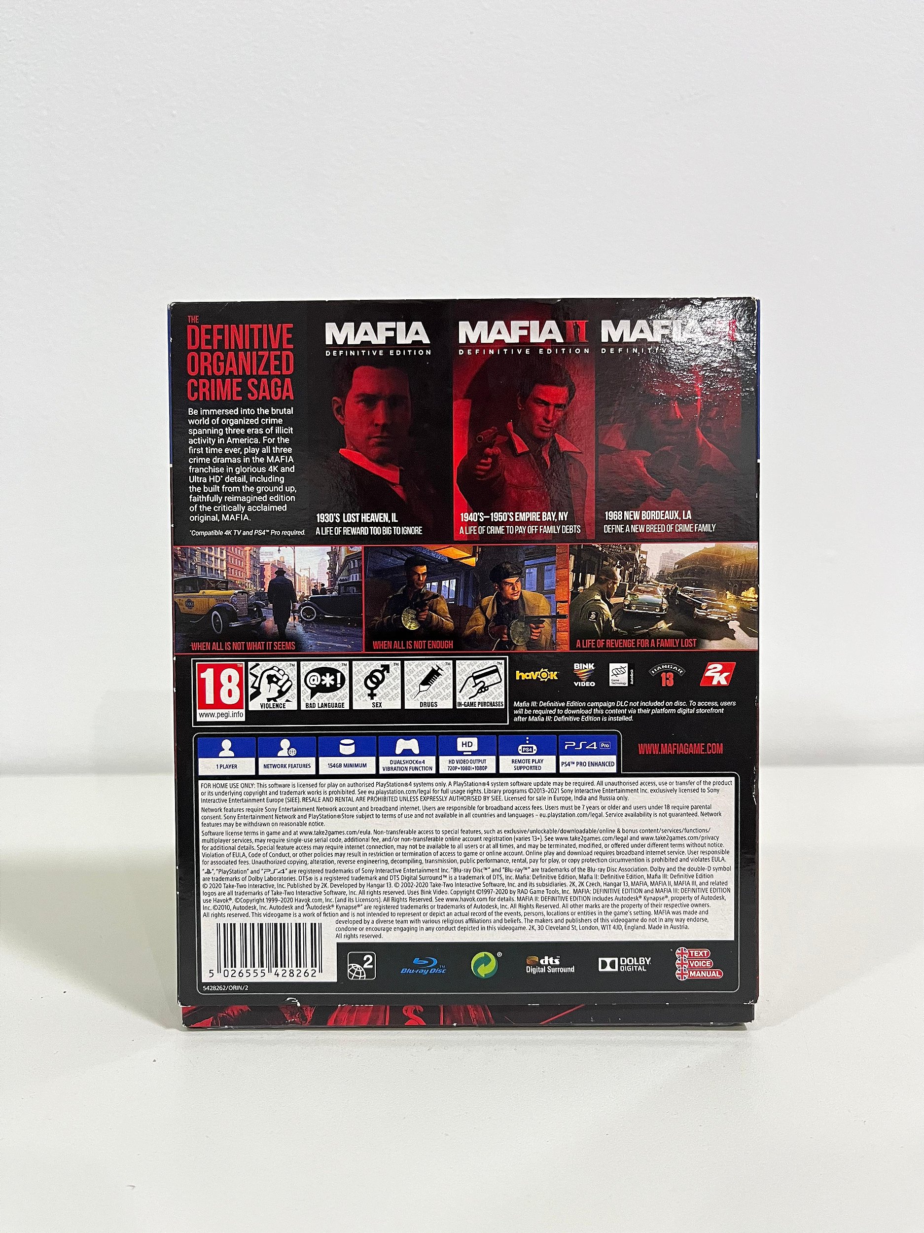Mafia Trilogy PS4 Mídia Física (Usado) - www.maicongames.com.br