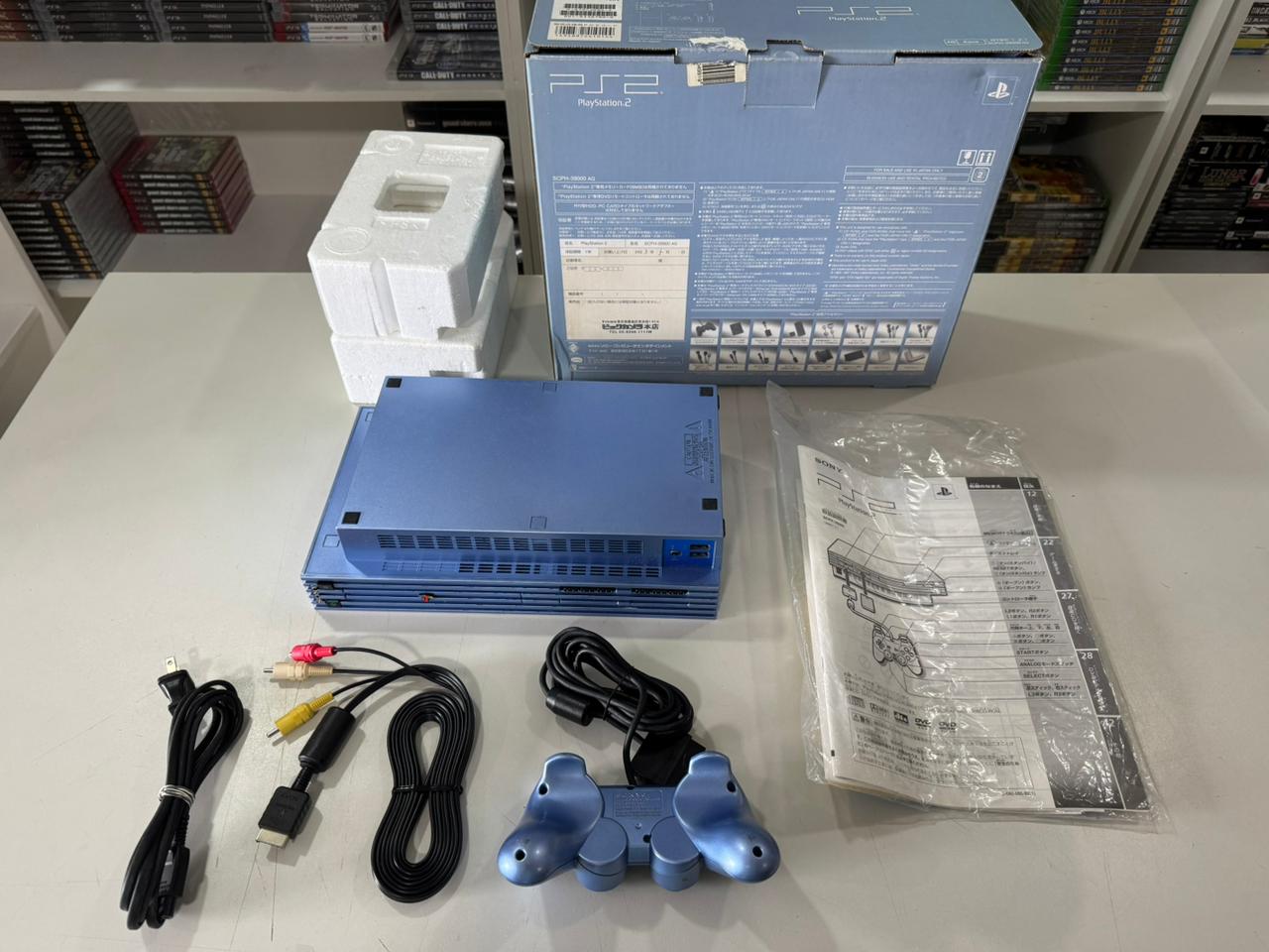 Console PlayStation 2 FAT Ediçâo Aqua Japonês - PS2 Fat - www ...