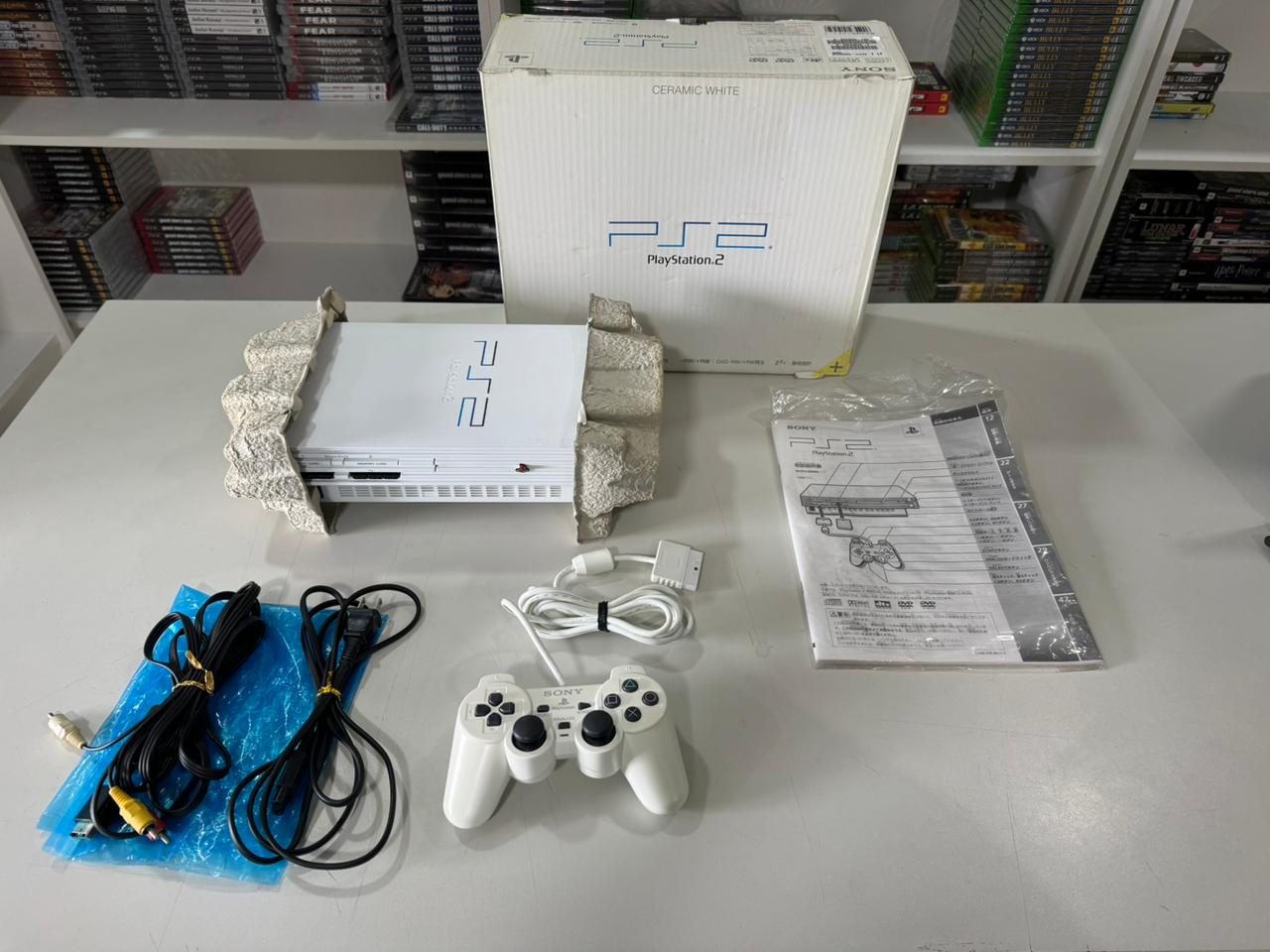Console PlayStation 2 FAT Ediçâo Ceramic White Japonês - PS2 Fat - www ...